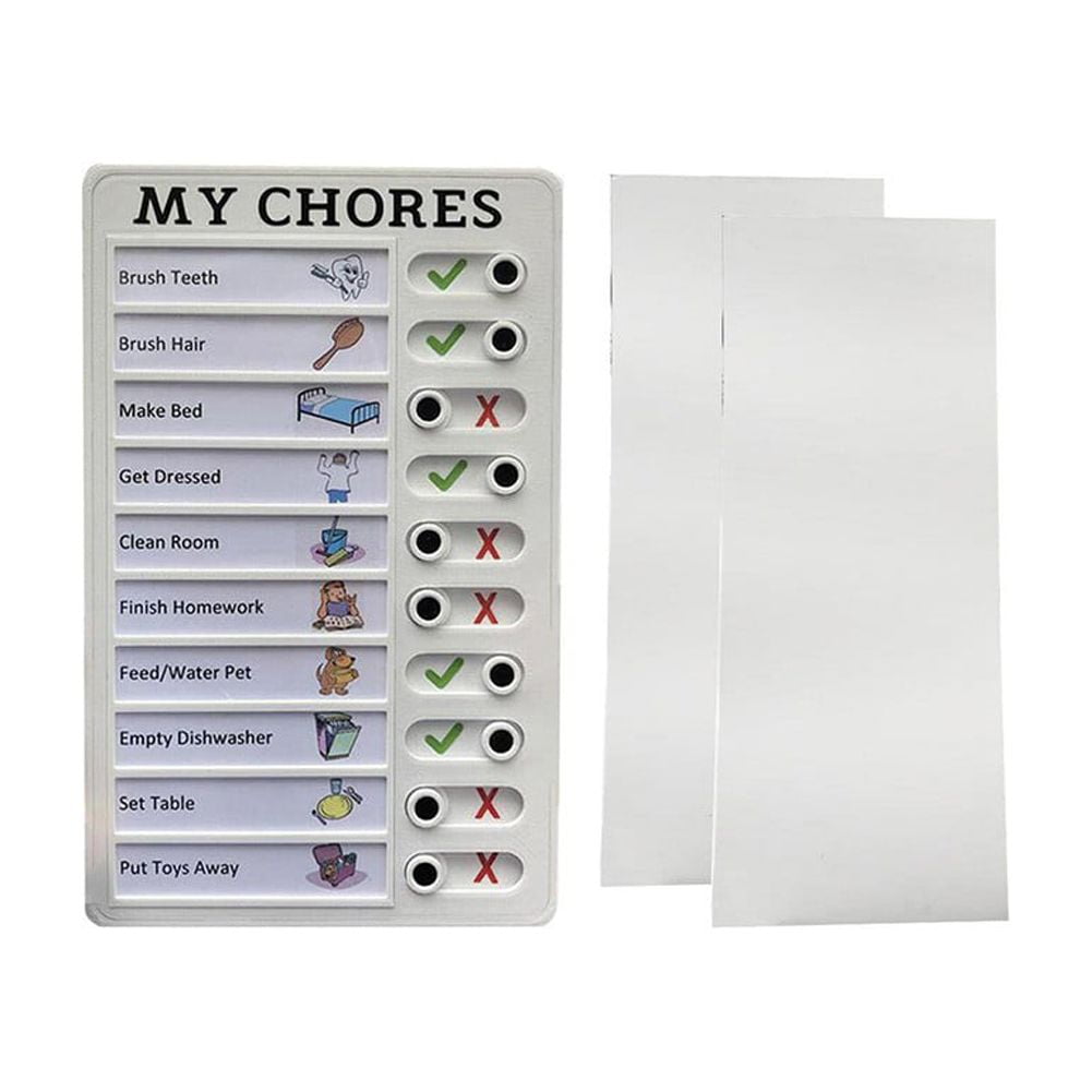 Memo Plastic Board Chore Chart Reusable RV Checklist My Chores Elder ...