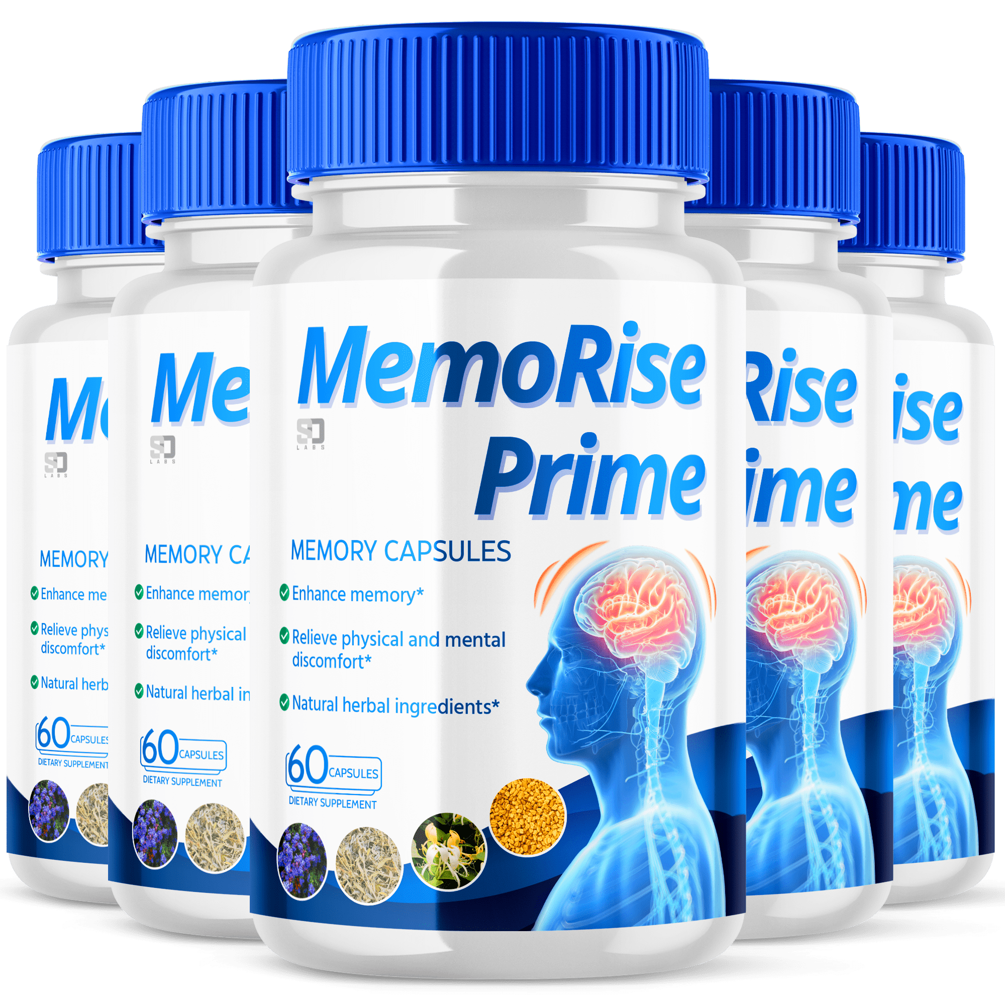 Memo Rise Prime Advanced Brain Support Supplement 300 Capsules ...