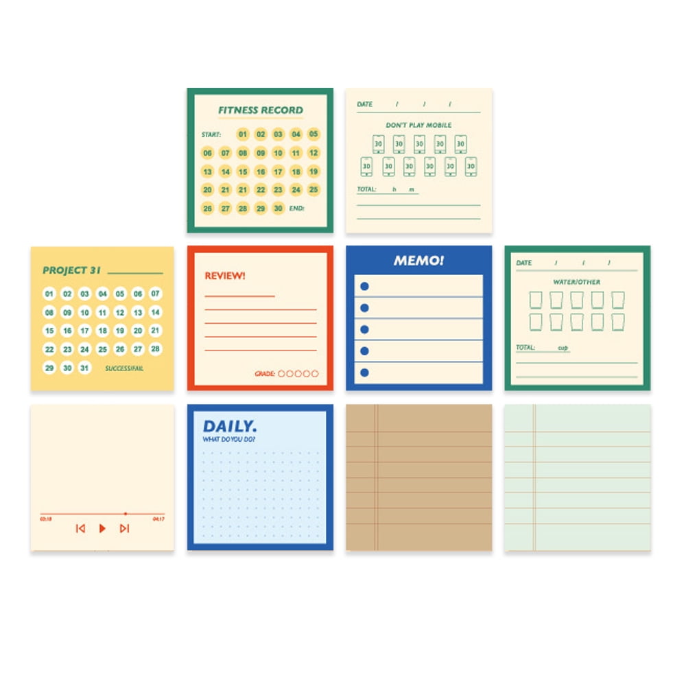 Memo Sheets with Cube, Note Paper For Taking Notes And Reminders, Work ...