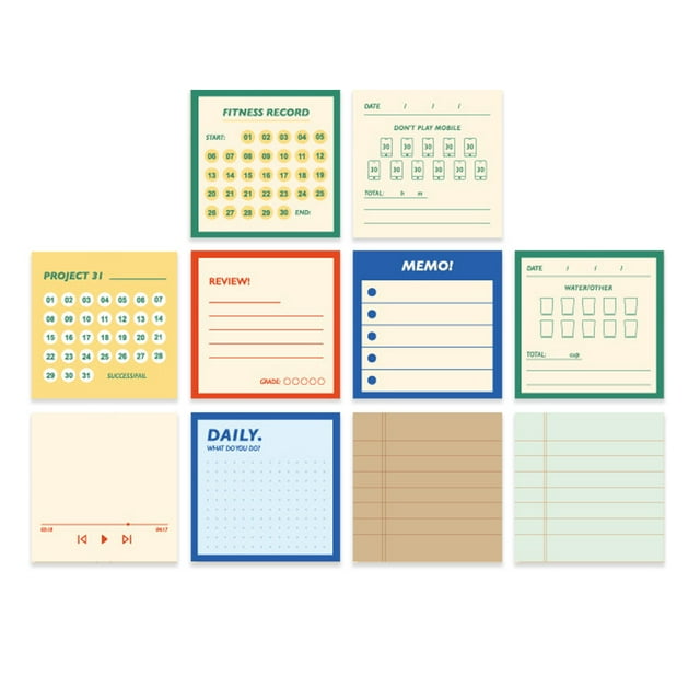 Memo Sheets with Cube, Note Paper For Taking Notes And Reminders, Work ...
