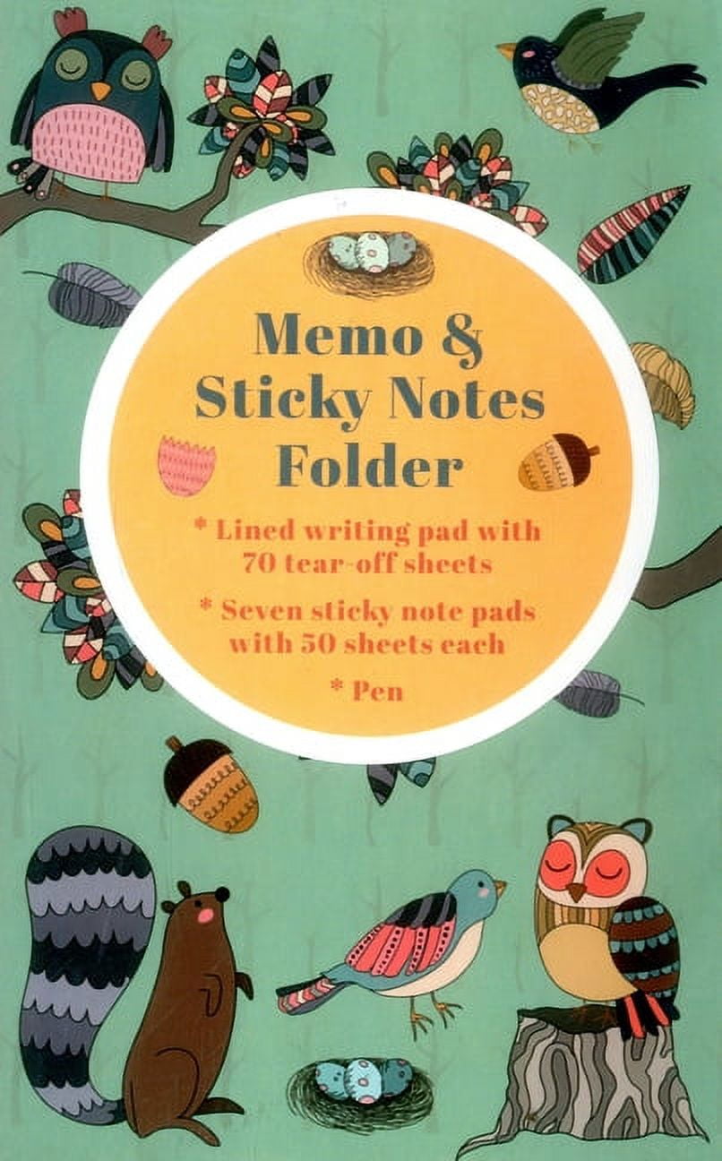Memo & Sticky Notes Folder: Woodland Creatures : Small Folder ...