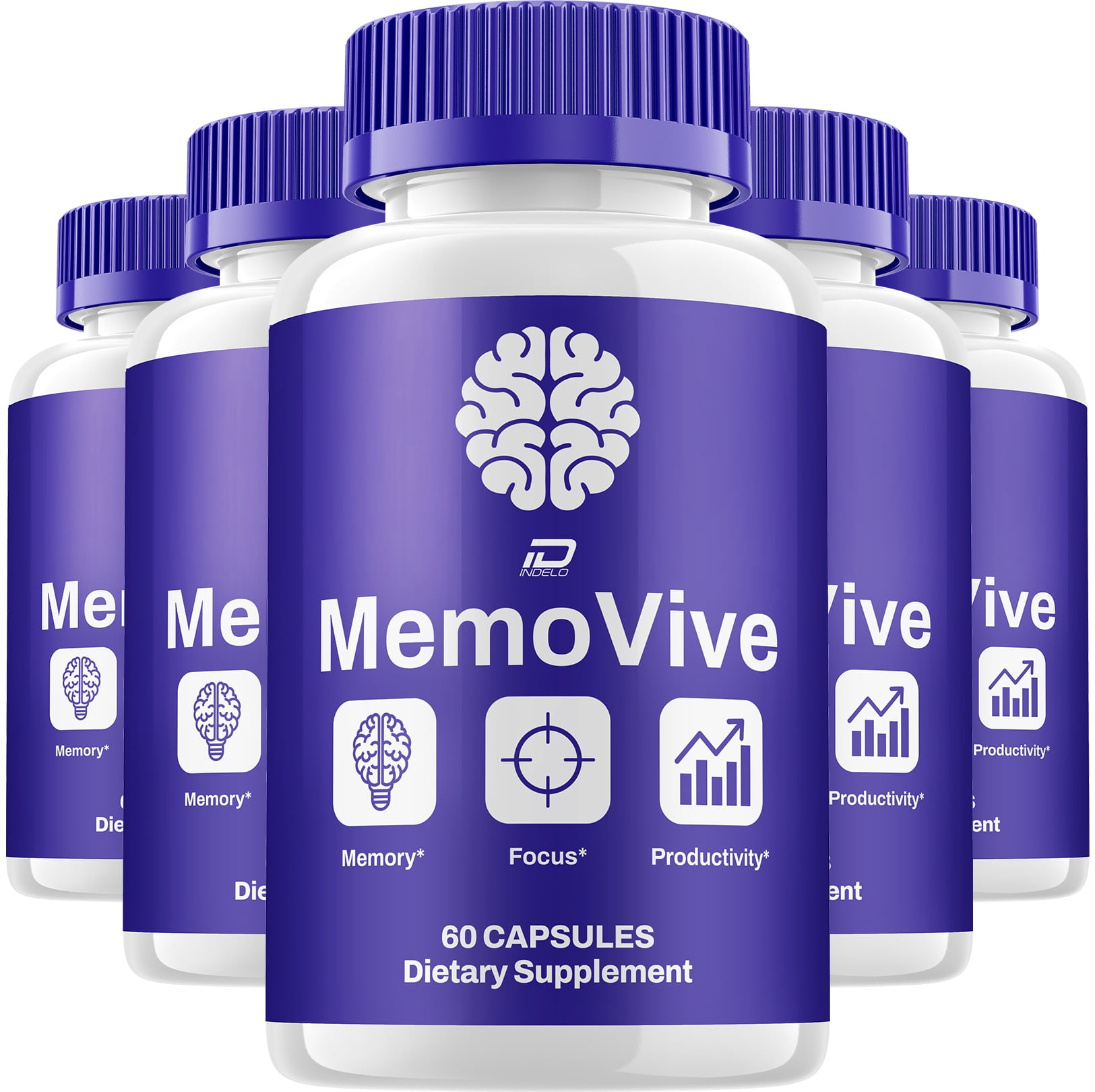 Memo Vive Supplement Capsules – MemoVive Natural Blend Memory Focus ...