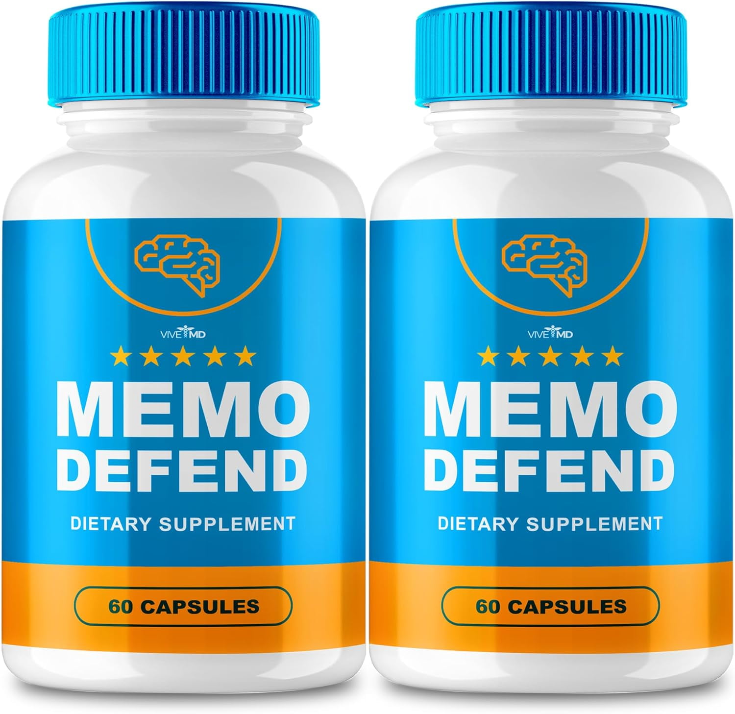 MemoDefend Brain Supplements for Memory and Focus Capsules (2 Packs ...