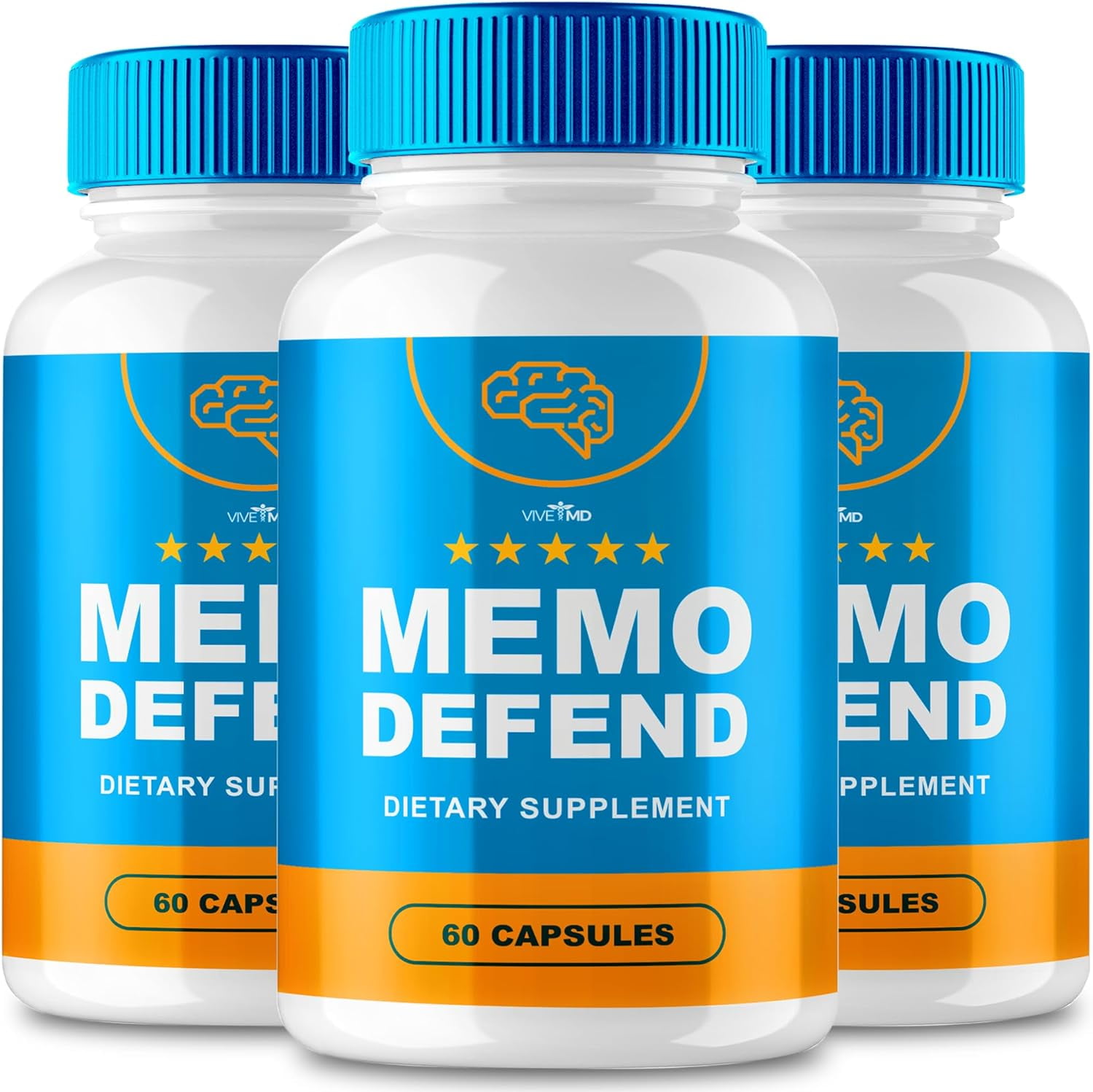 MemoDefend Brain Supplements for Memory and Focus Capsules (3 Packs ...
