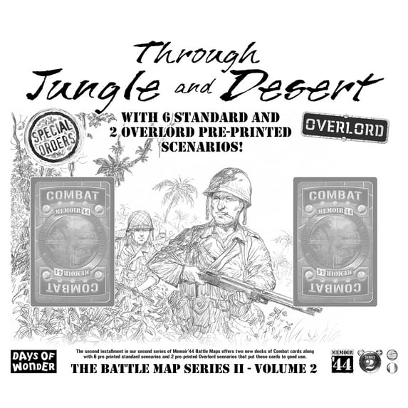 Memoir '44 Strategy Board Game: Through Jungle and Desert Battle Map ...