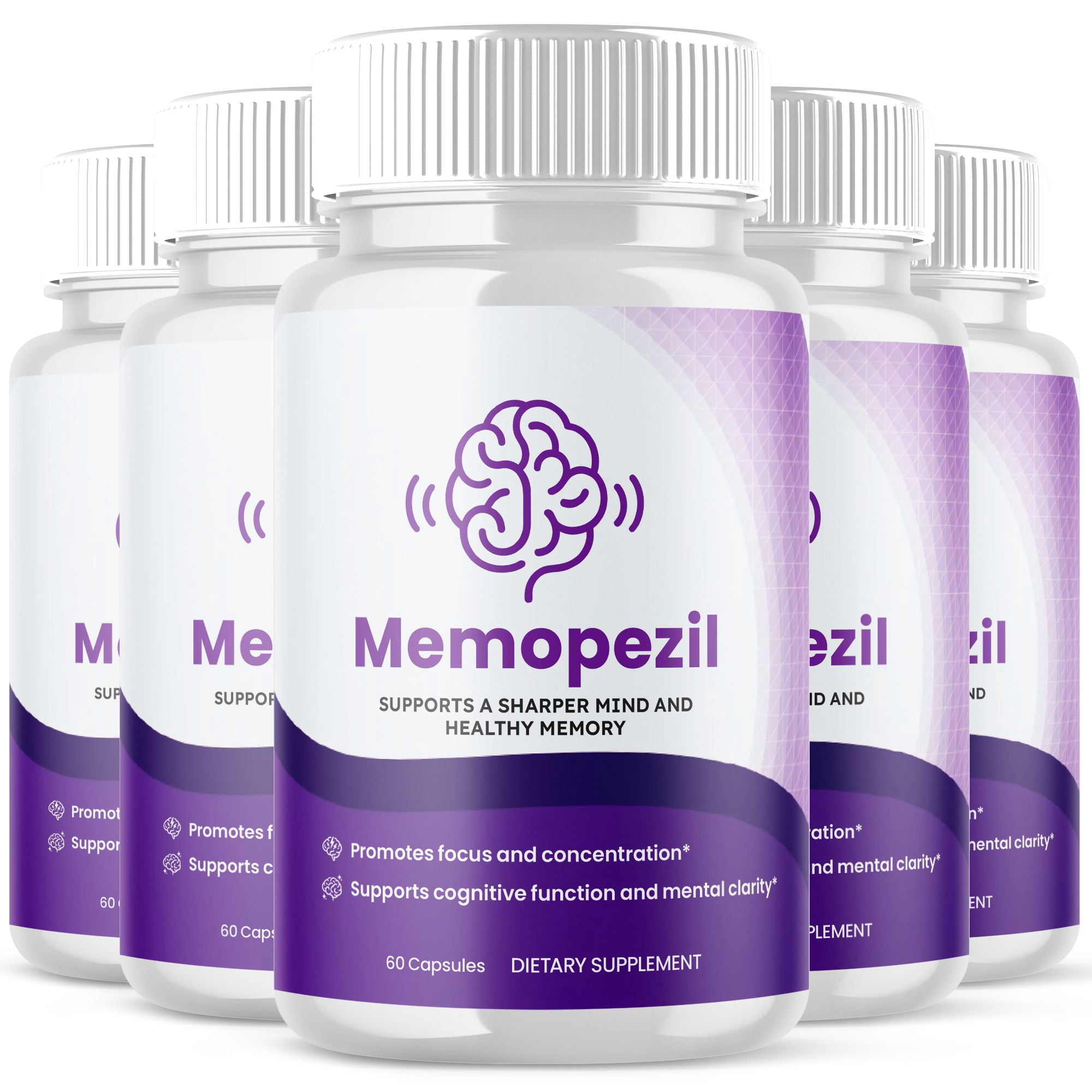Memopezil Advanced Formula Brain Support Pills Maximum Strength ...