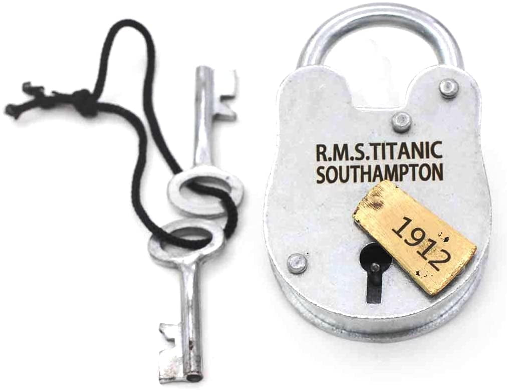 Memorable RMS Titanic Model Padlock, Iron Jailer Lock and Keys ...