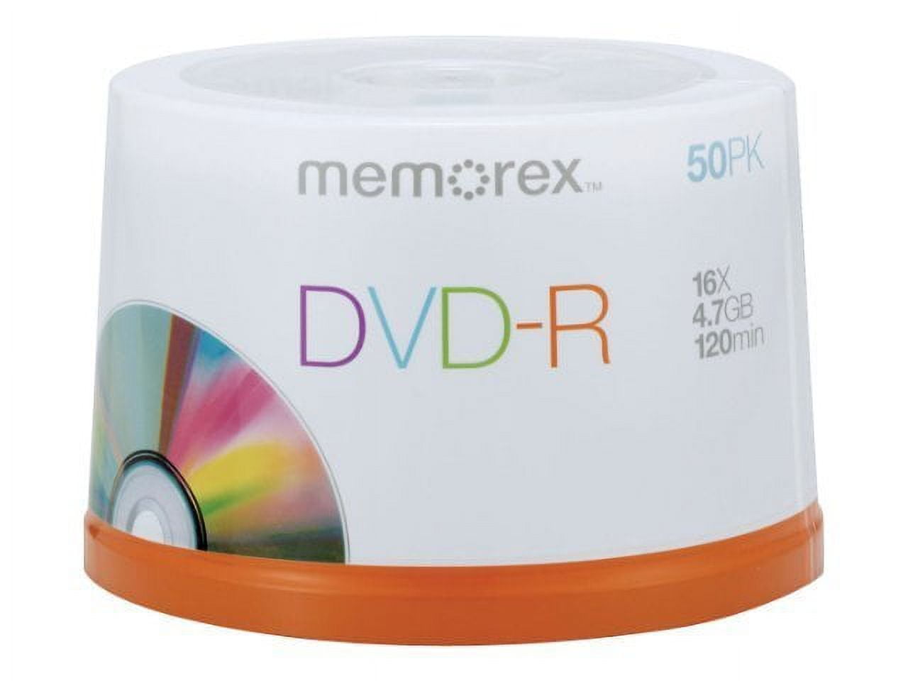 Memorex 3202-5639 Dvd-r 4.7 Gb - 50 Spindle (32025639) - Walmart.com