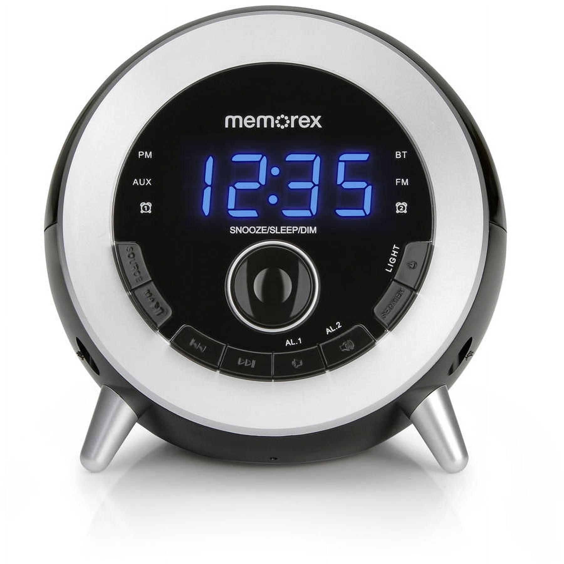 Memorex Bluetooth Clock Radio with USB Charging - Walmart.com