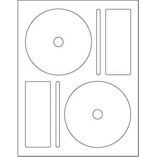Memorex Matte CD/DVD Labels, 250 Labels / 125 Sheets, Printer Friendly ...