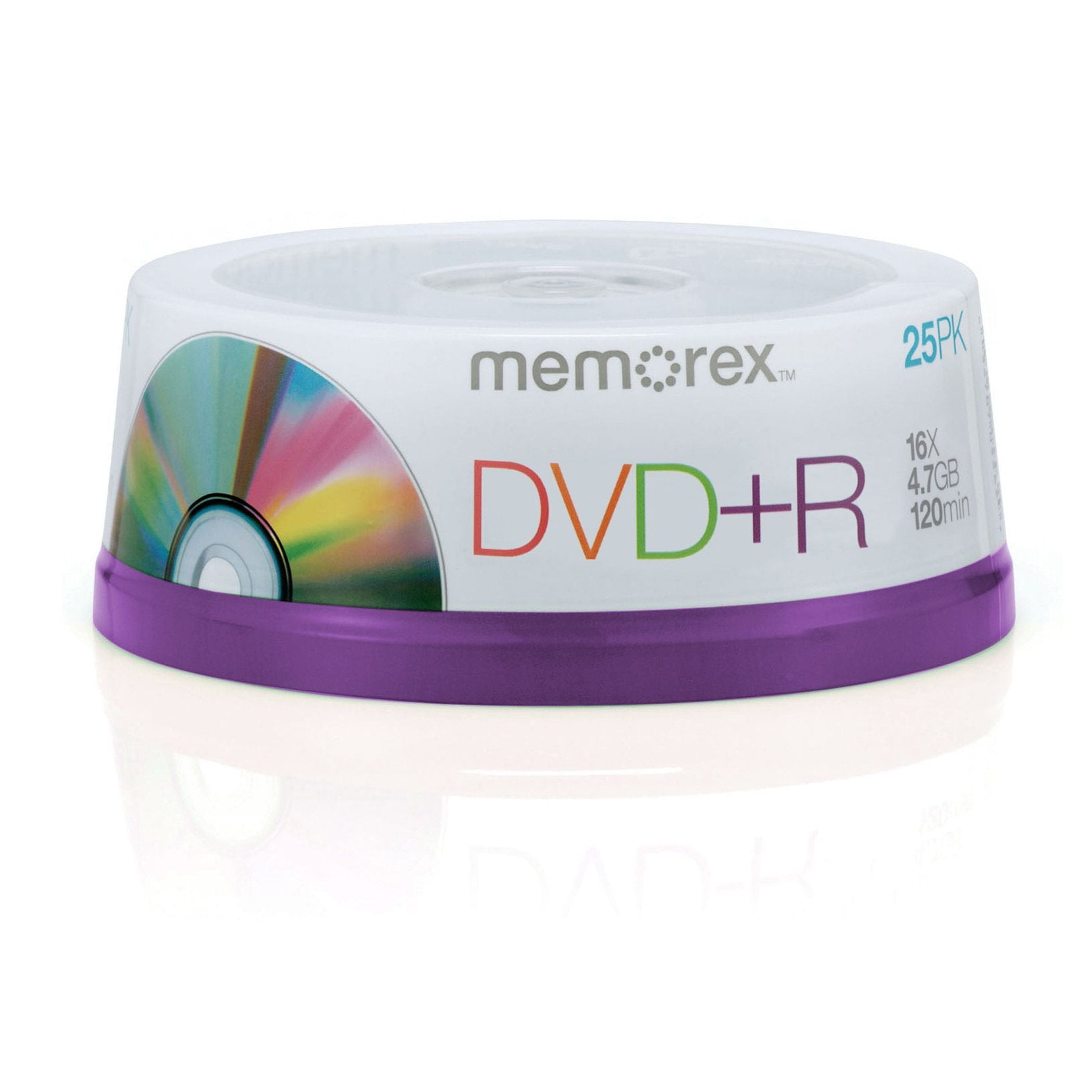 Memorex DVD+R 16x 4.7GB 25 Pack Spindle - Walmart.com