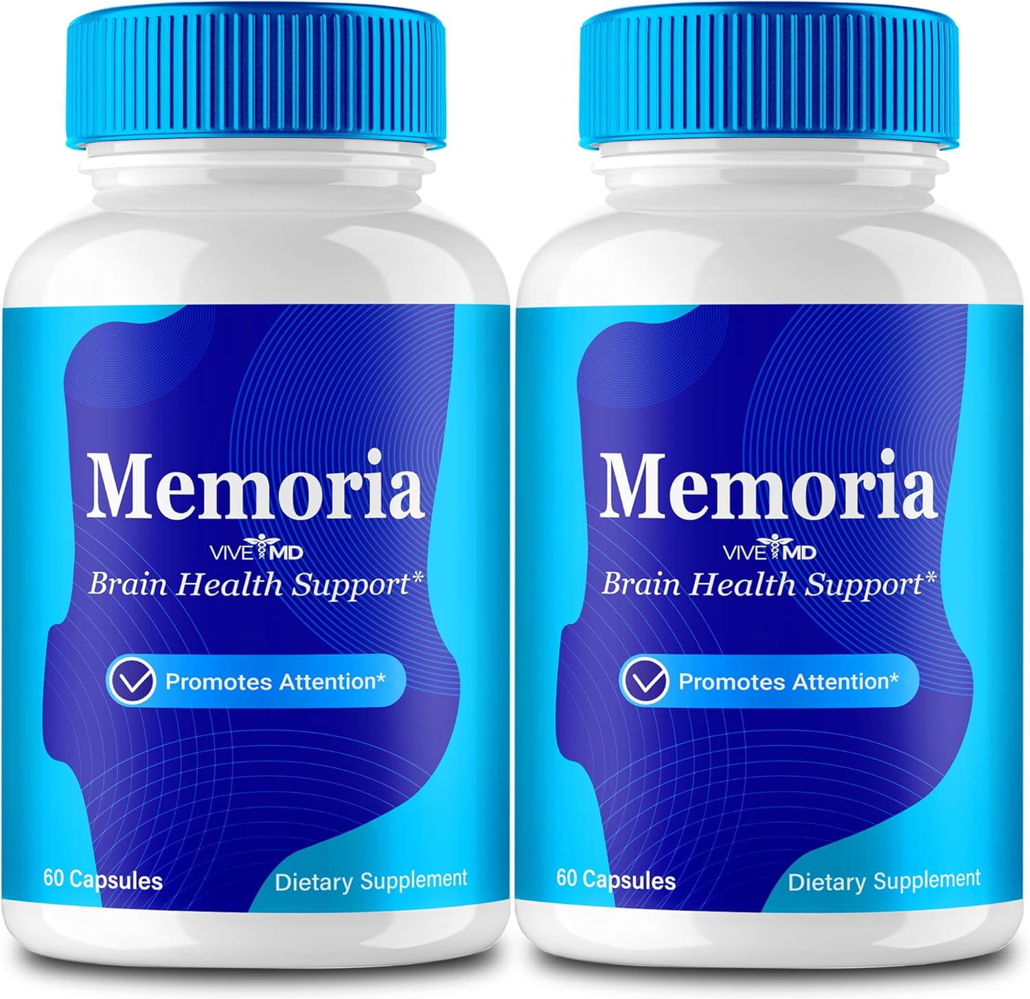 Memoria Brain Supplements for Memory and Focus Capsules (2 Pack ...