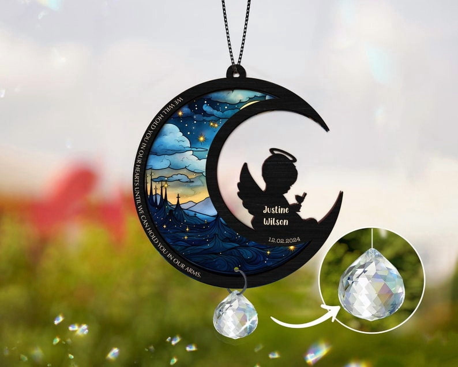 Memorial Baby Crystal Suncatcher, Infant Loss Gift, Miscarriage ...