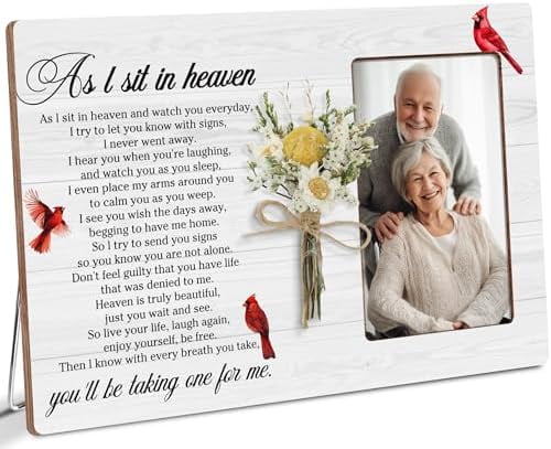 Memorial Bereavement Gifts for Loss of Loved One, As I Sit In Heaven ...
