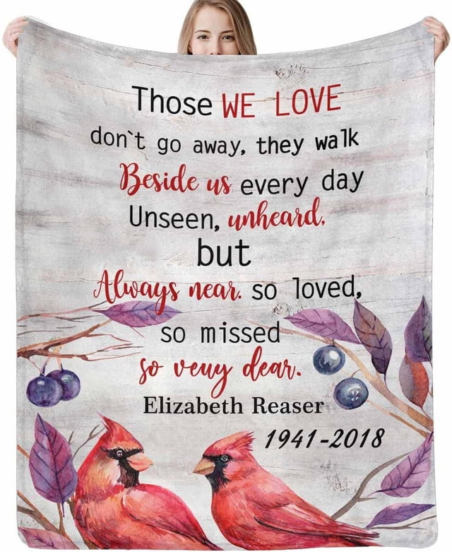 Memorial Blanket Personalized Memorial Throw Blanket For Loss Of Loved ...