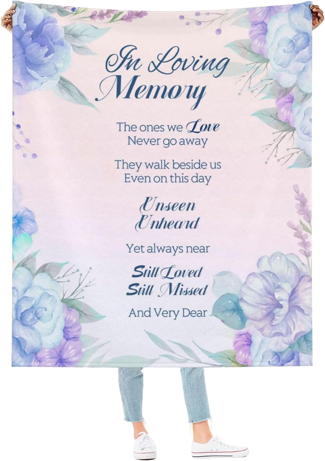 Memorial Blanket Sympathy Gifts for Loss of Loved One Bereavement Gifts ...