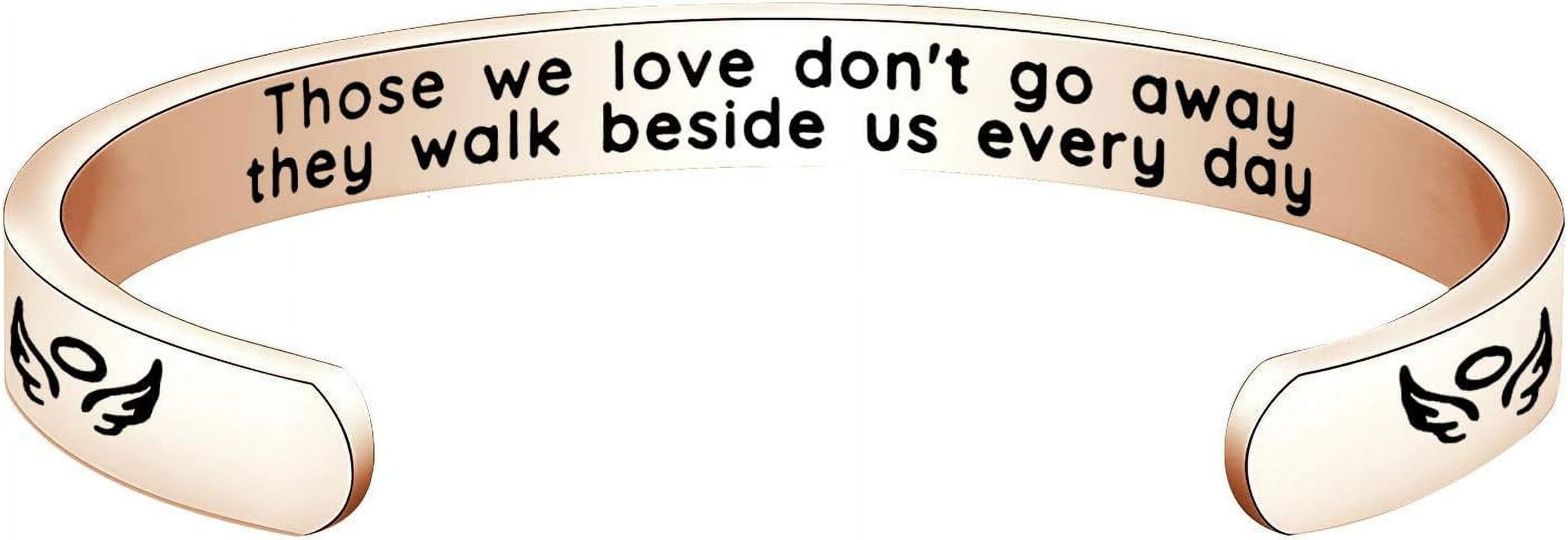 Memorial Bracelet In Memory Of Dad Mom Sympathy Gift Those We Love Don ...