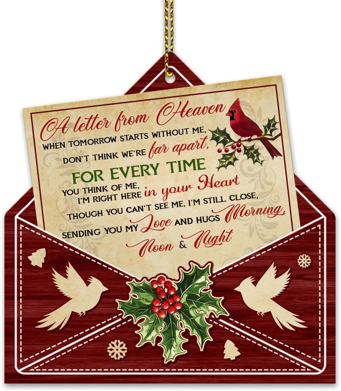 Memorial Christmas Ornament 2025, in Memory Cardinal Tree Decoration ...