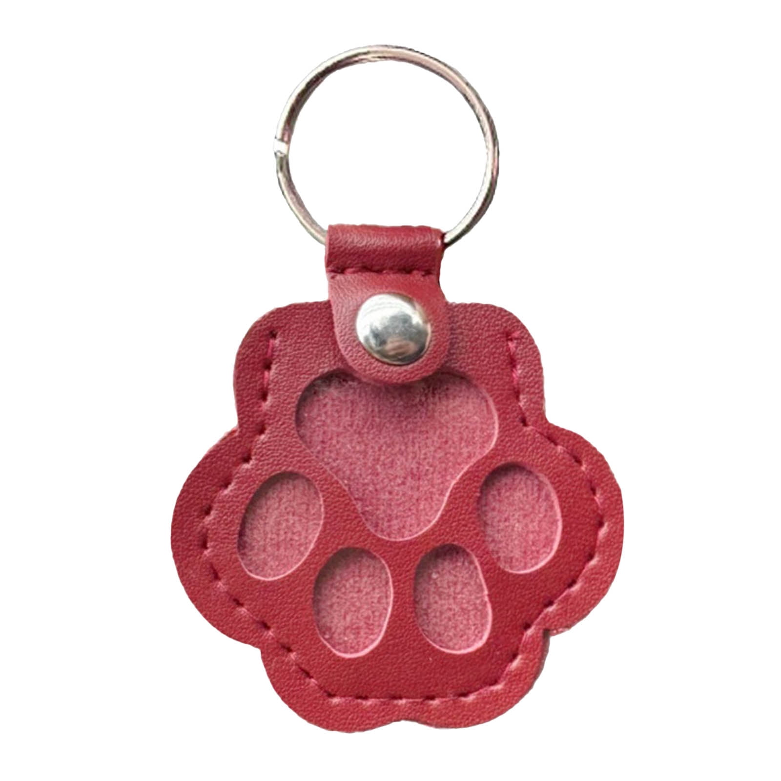 Memorial Collection of Cat and Dog Fur, Cute Leather Paw Keychain, Cats ...