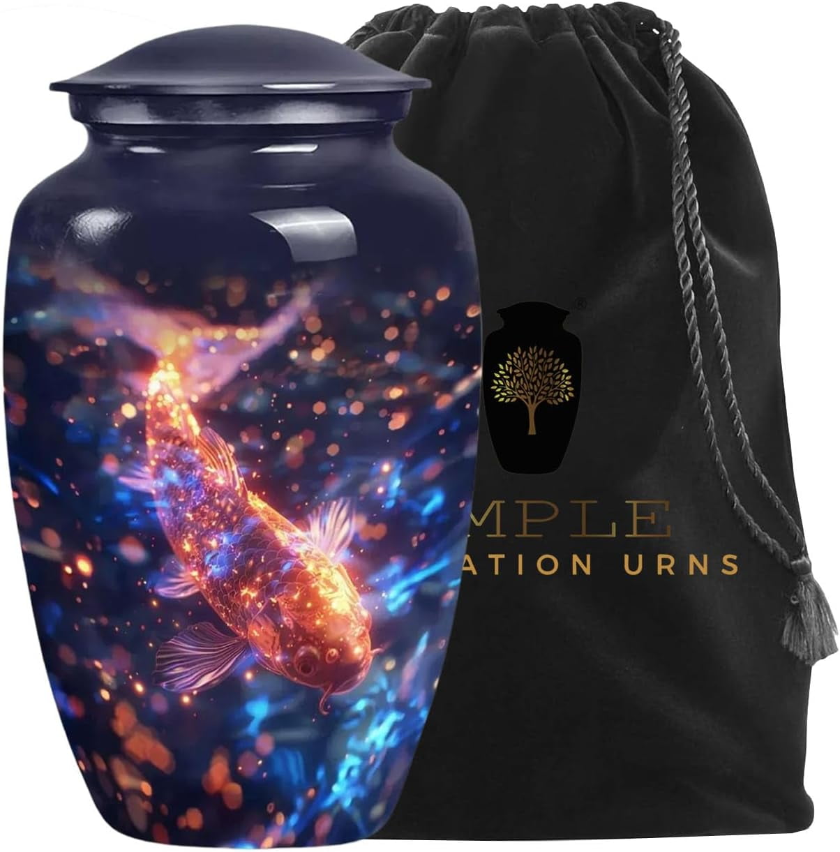 Memorial Cremation Urn for Adults – Elegant Handcrafted Urn with Secure ...