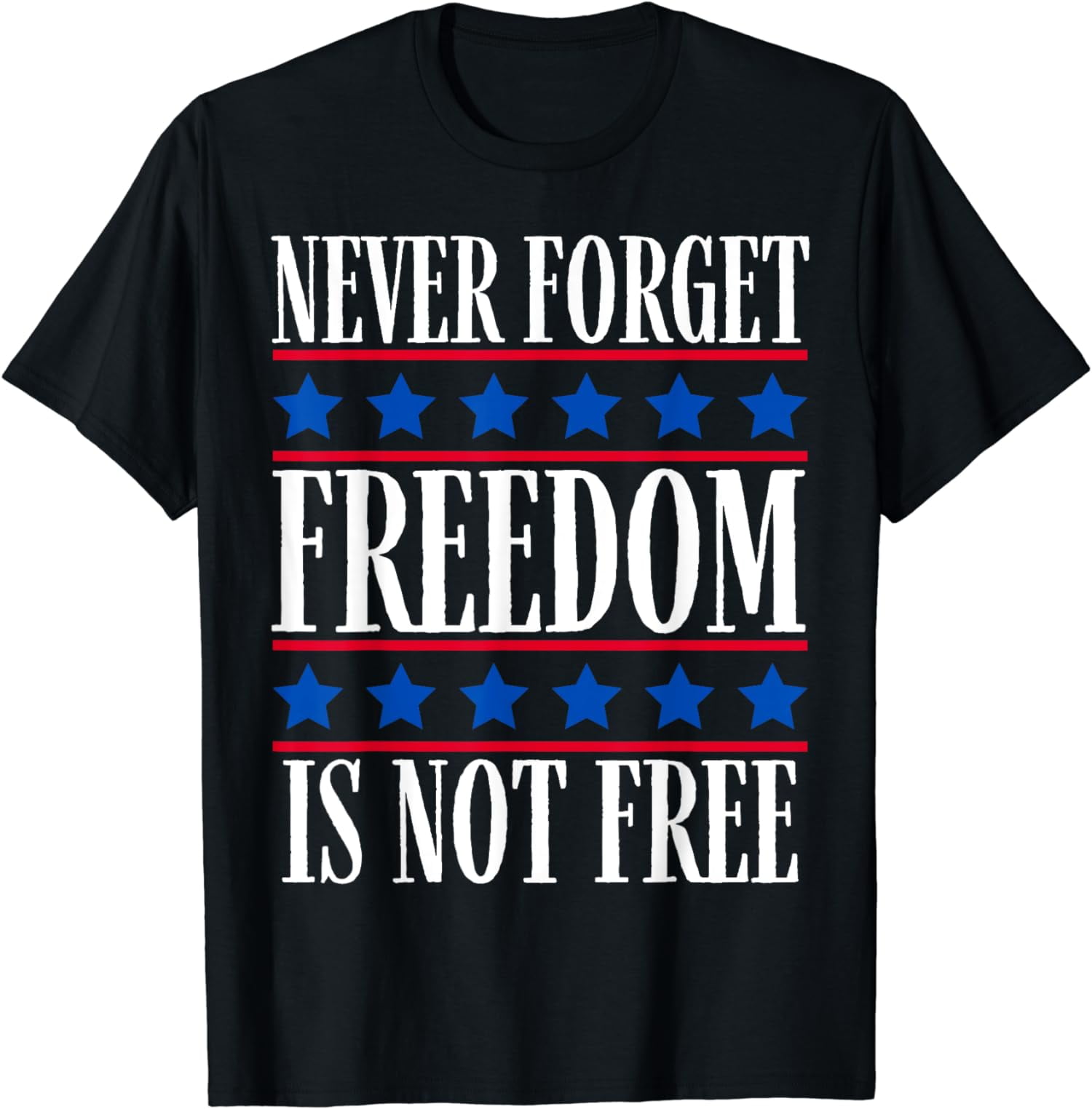 Memorial Day 2024 Never Forget Freedom Is Not Free T-Shirt - Walmart.com