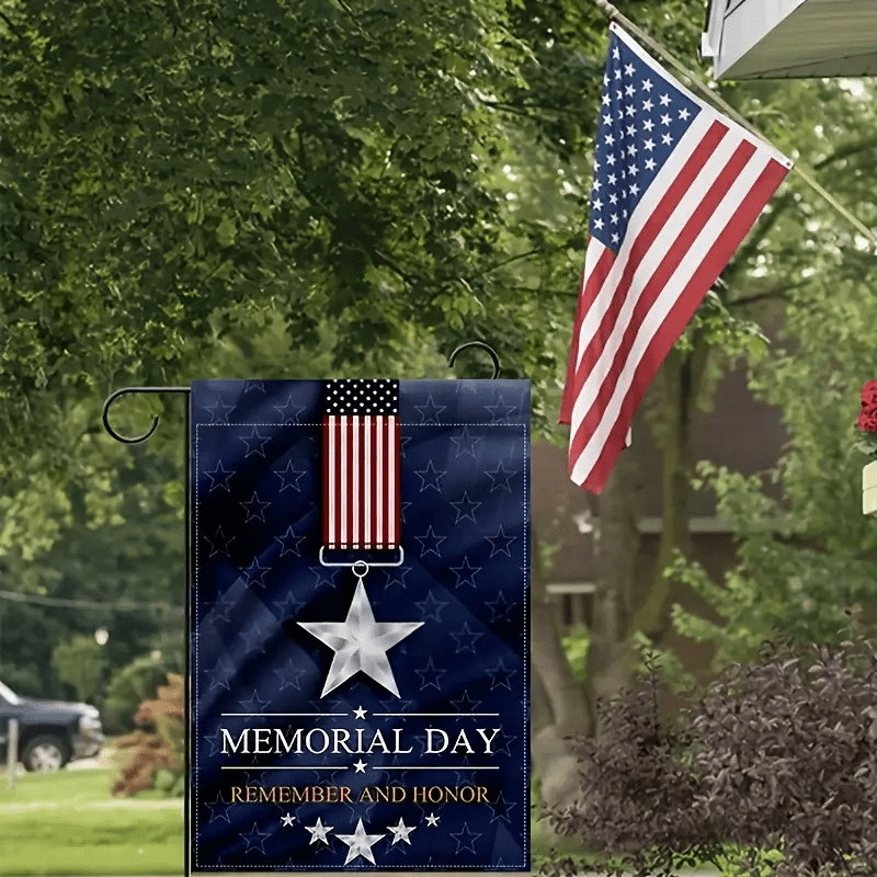 Memorial Day Celebration Patriotism Decoration Yard Flag, Summer ...