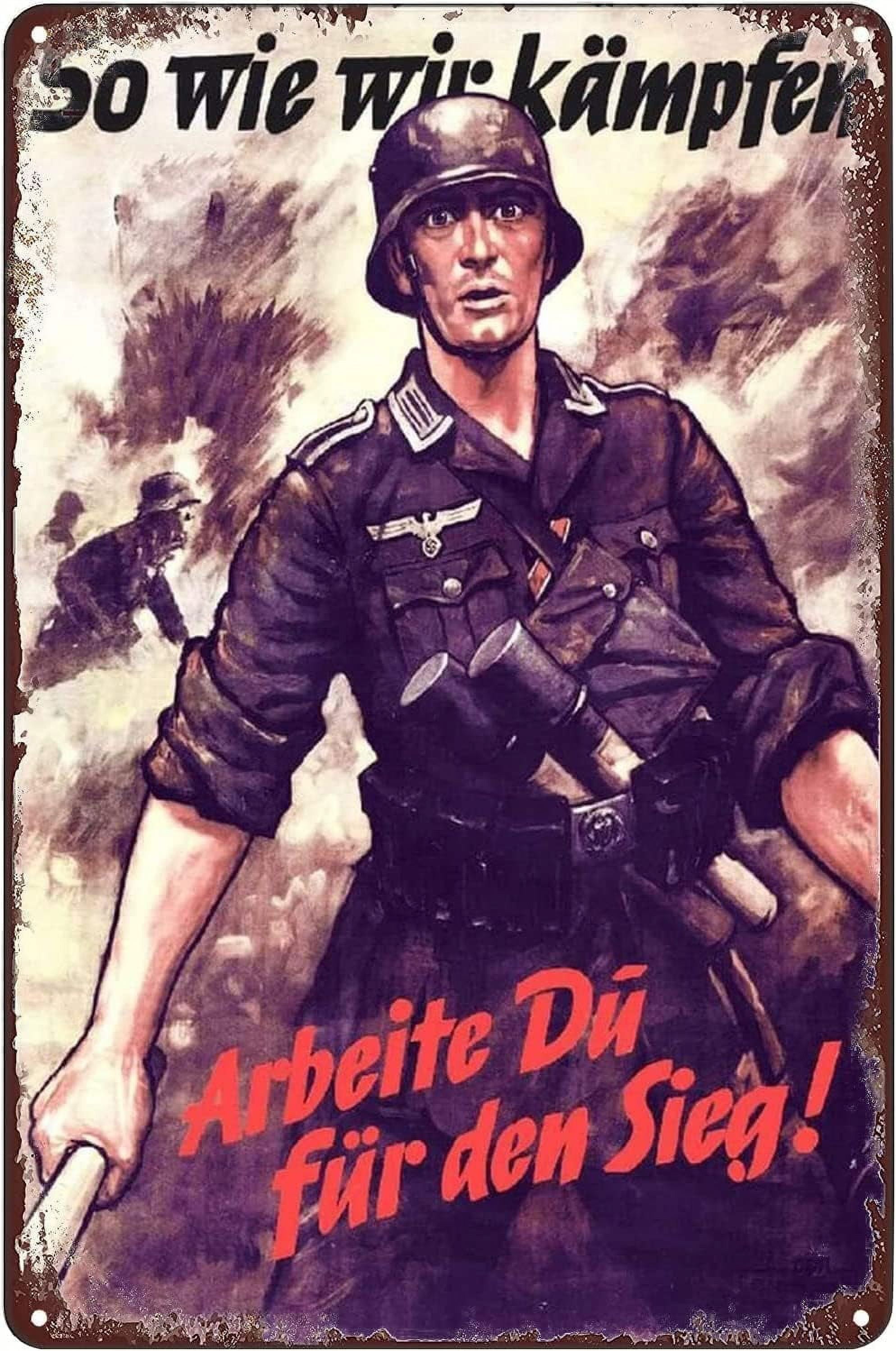 Memorial Day Decor WW2 German Soldier - Work for Victory As We Fight ...