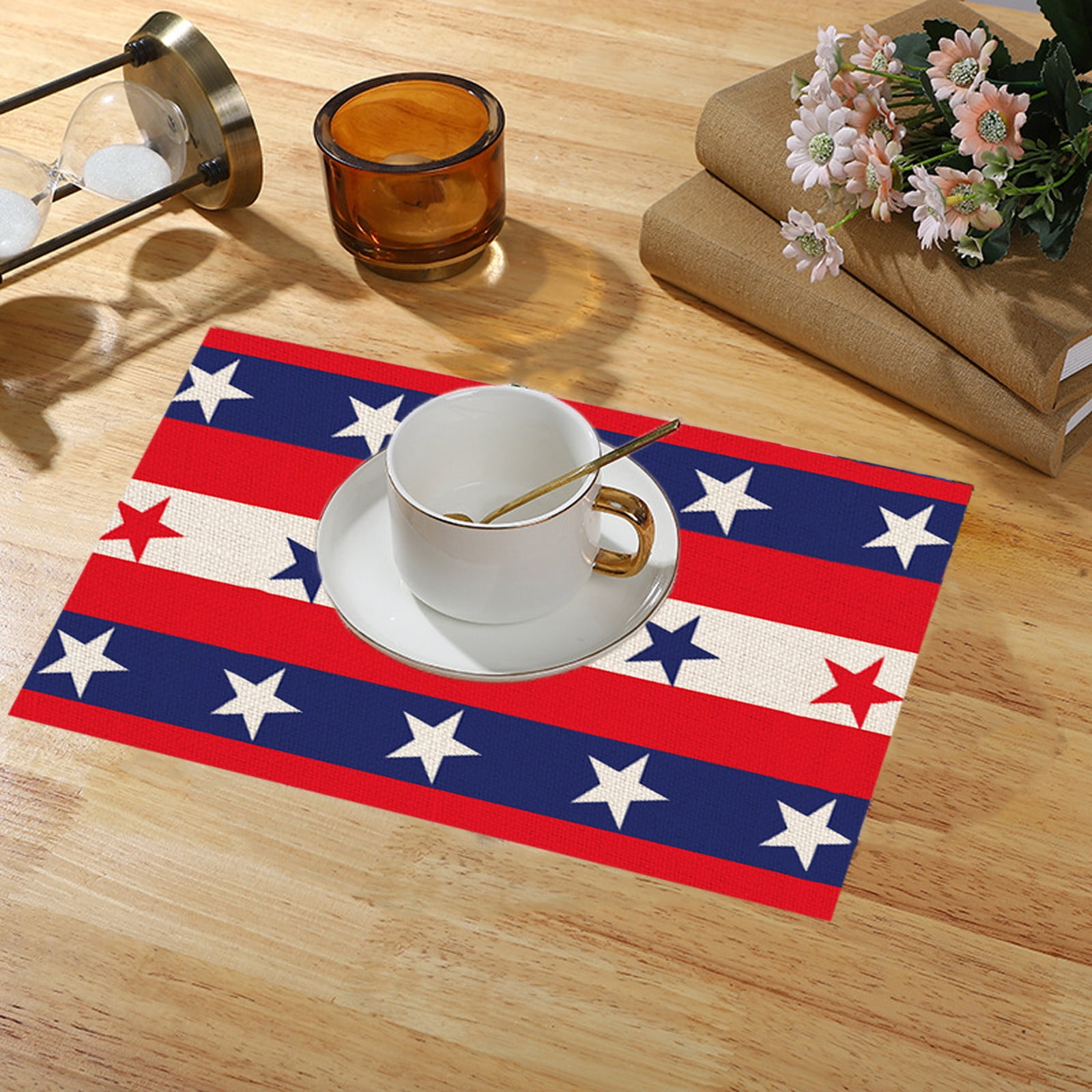 Memorial Day Decorations,4th Of July Placemats Set Of 4 Gnome ...