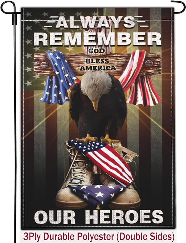 Memorial Day Flag Always Remember Our Heroes Flags for Outside 3*5FT ...