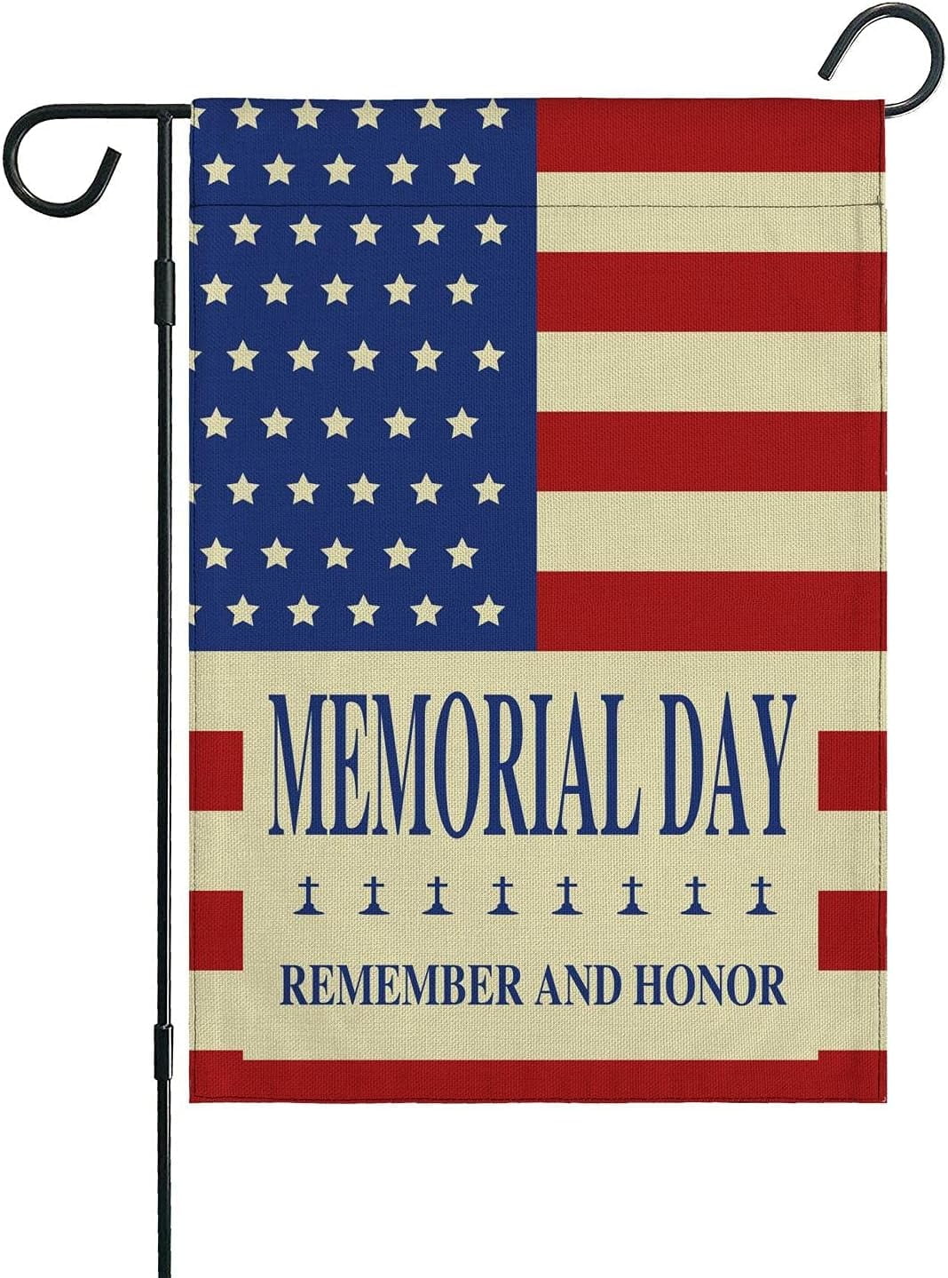 Memorial Day Garden Flag Yard Flag Double Sided Vertical Outdoor Decor ...