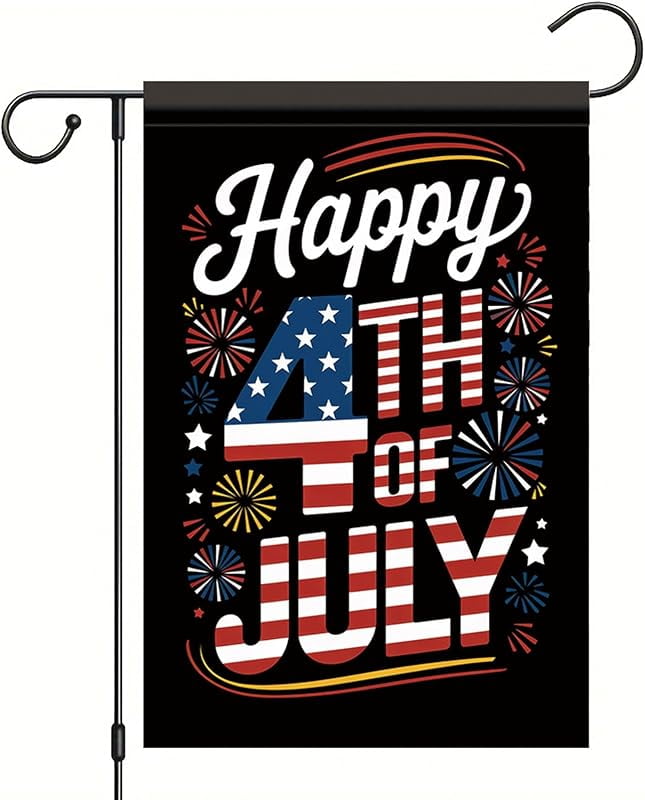 Memorial Day Garden Love Flag July 4th Independence Day Double Face ...