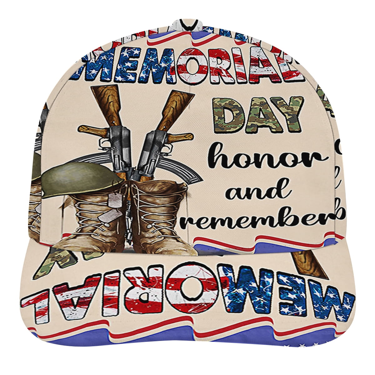 Memorial Day Honor And Remember Patriotic Veterans baseball cap hat ...