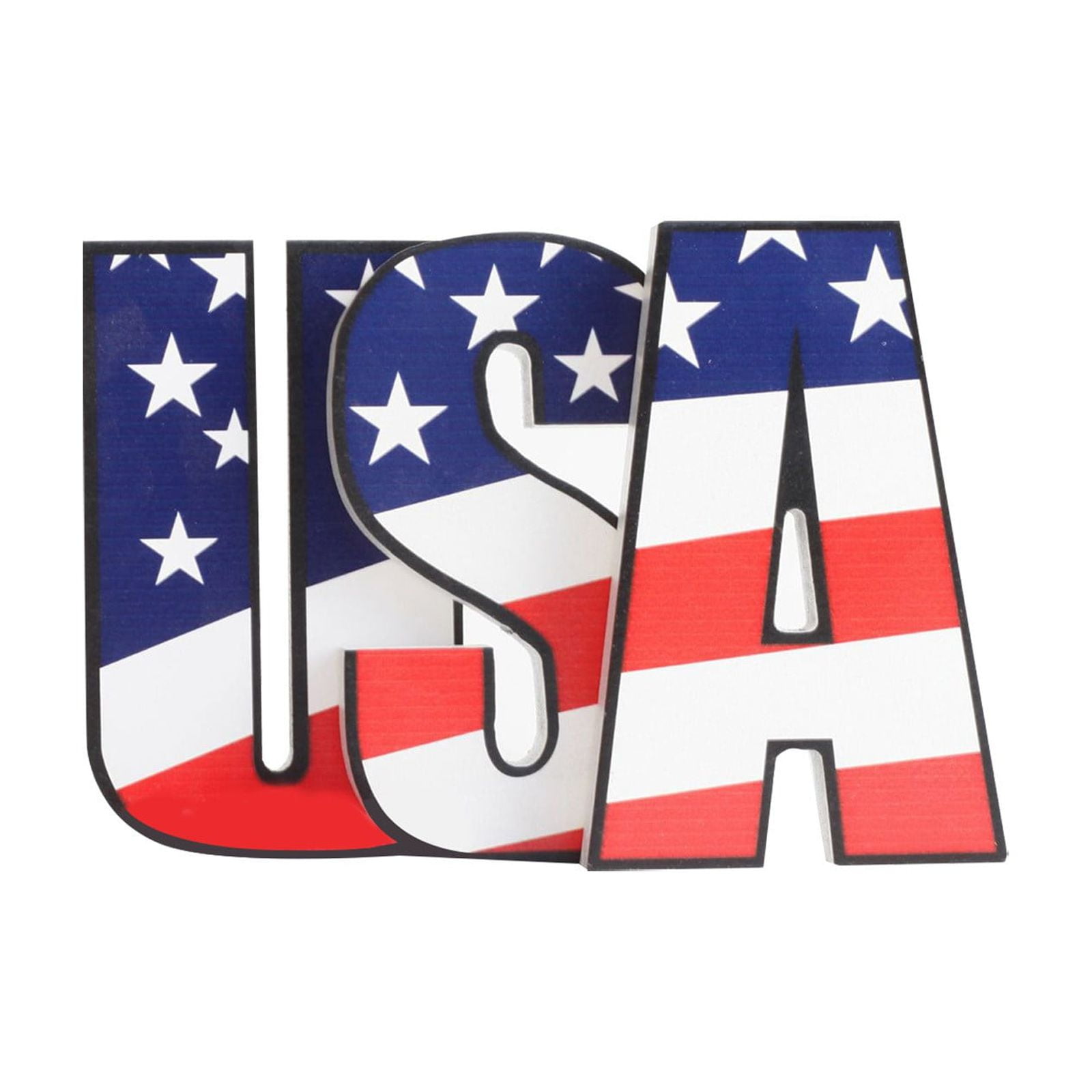 Memorial Day Independence Day Table Decoration Patriotic American Flag ...