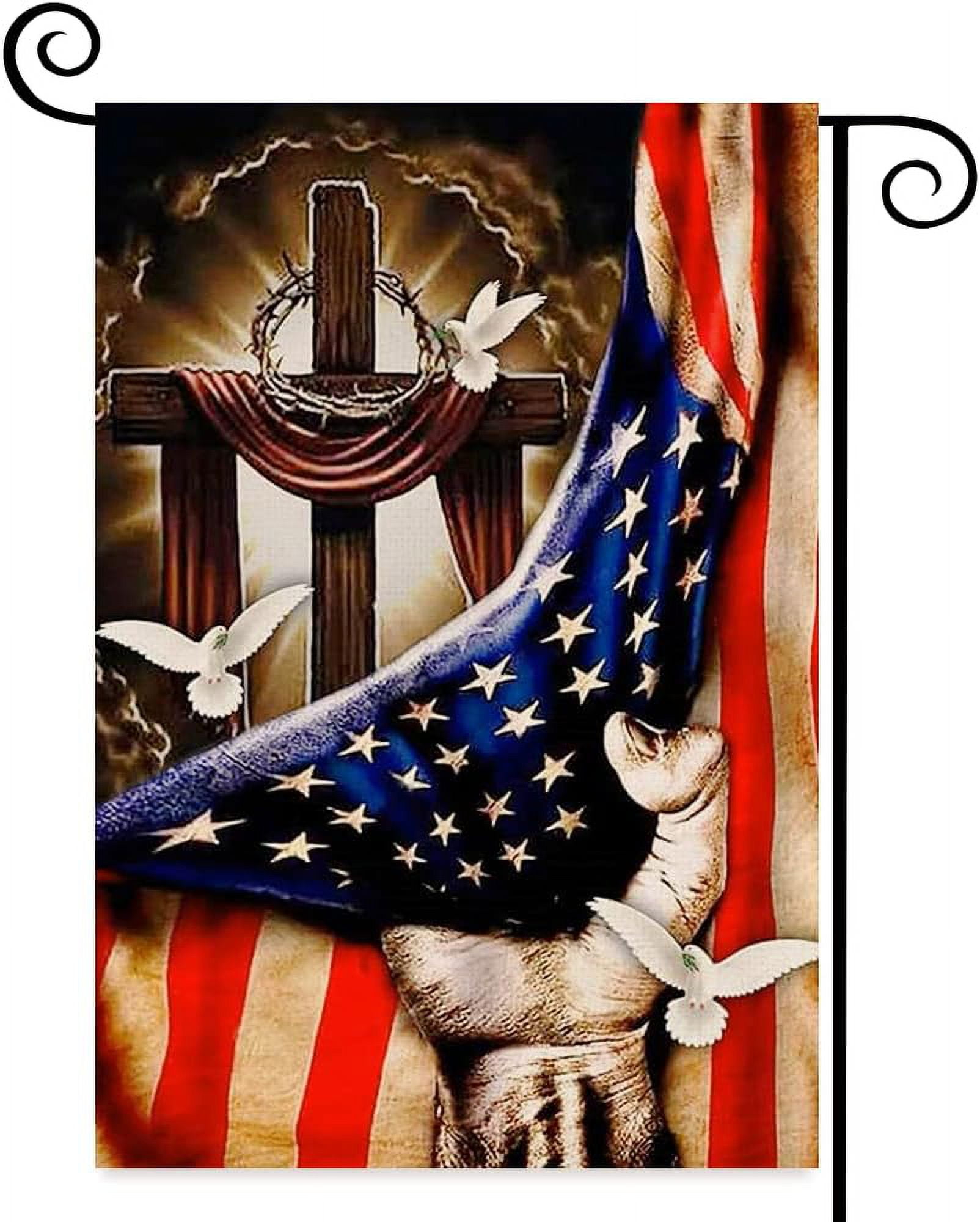 Memorial Day Mini Garden Flag Double Sided, Best Chocie Bless American ...