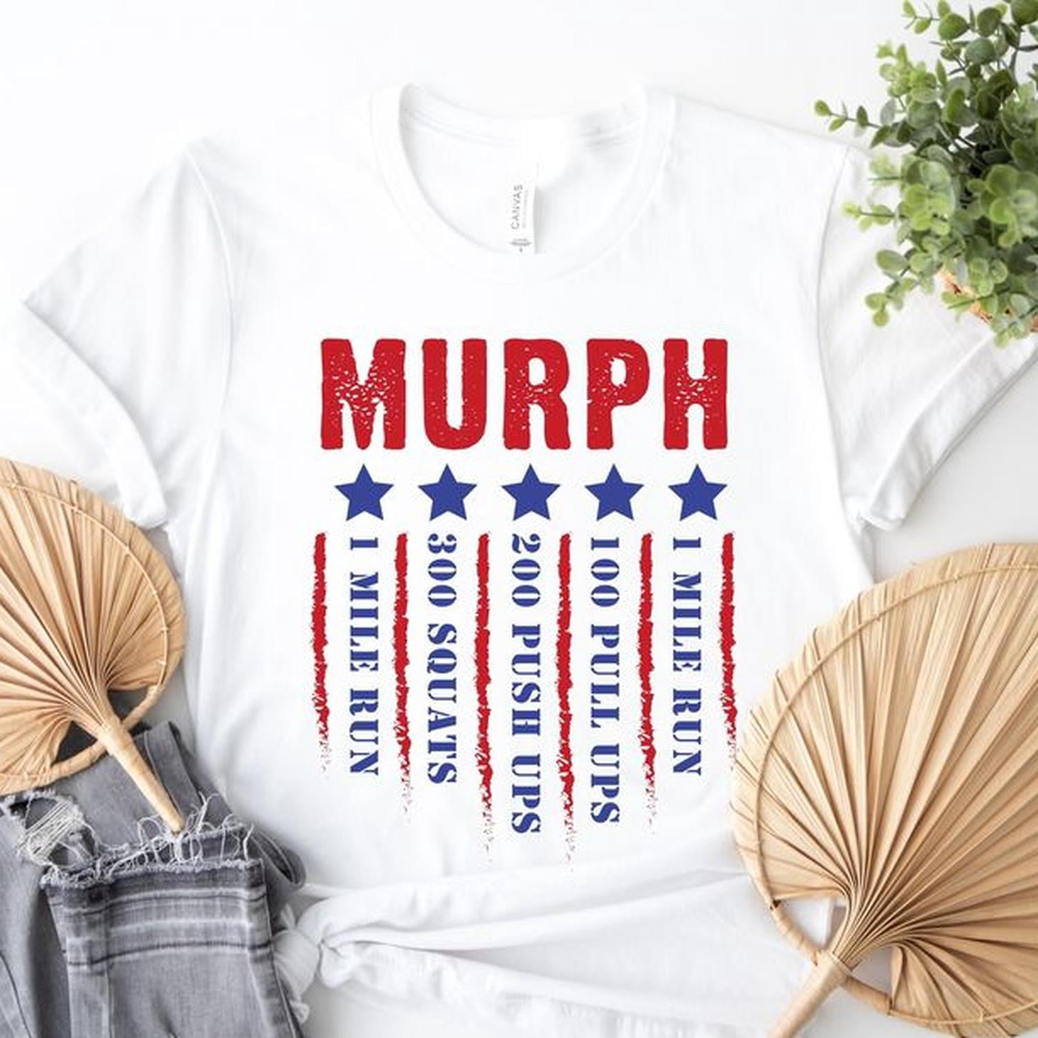 Memorial Day Murph Training Shirt, AM1erican Patriot T1EE - Walmart.com