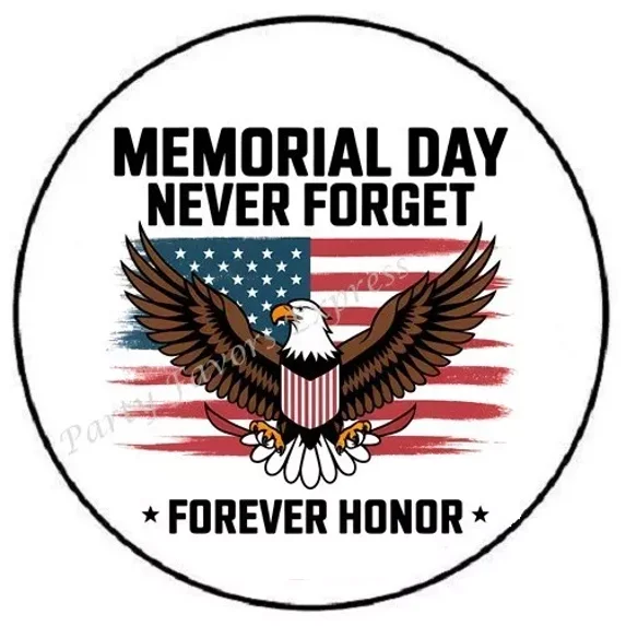 Memorial Day Never Forget Stickers Party Favors Phone Decal Water ...