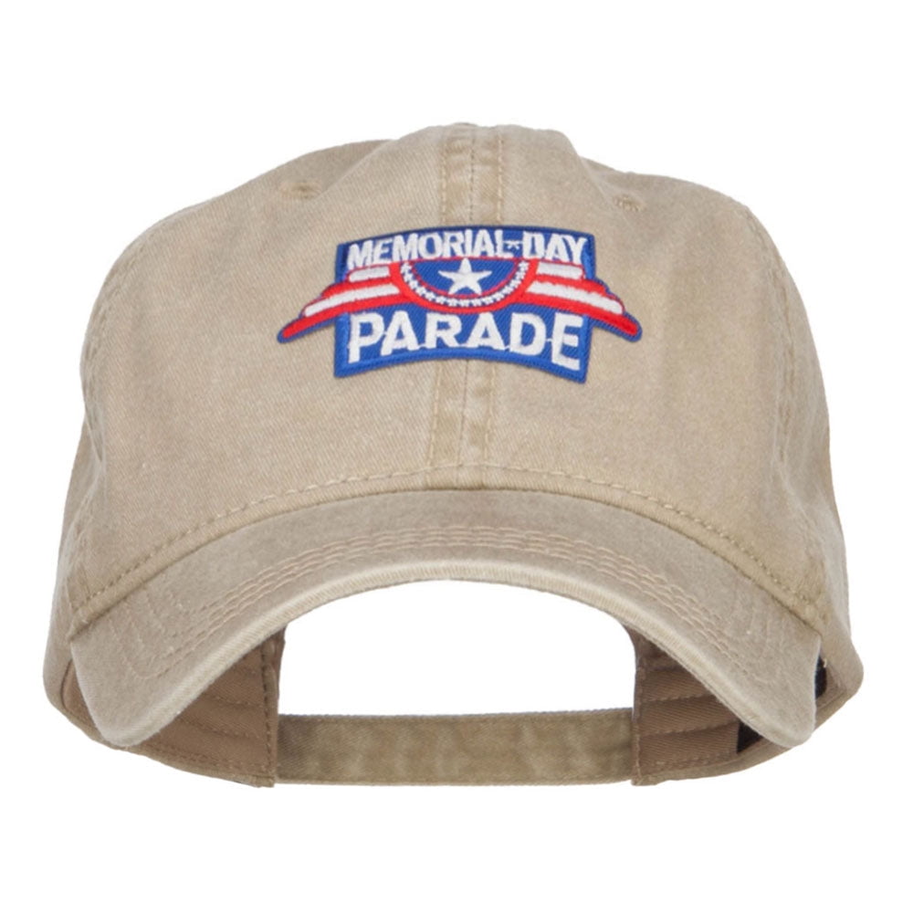 Memorial Day Parade Patched Washed Cap - Khaki OSFM - Walmart.com