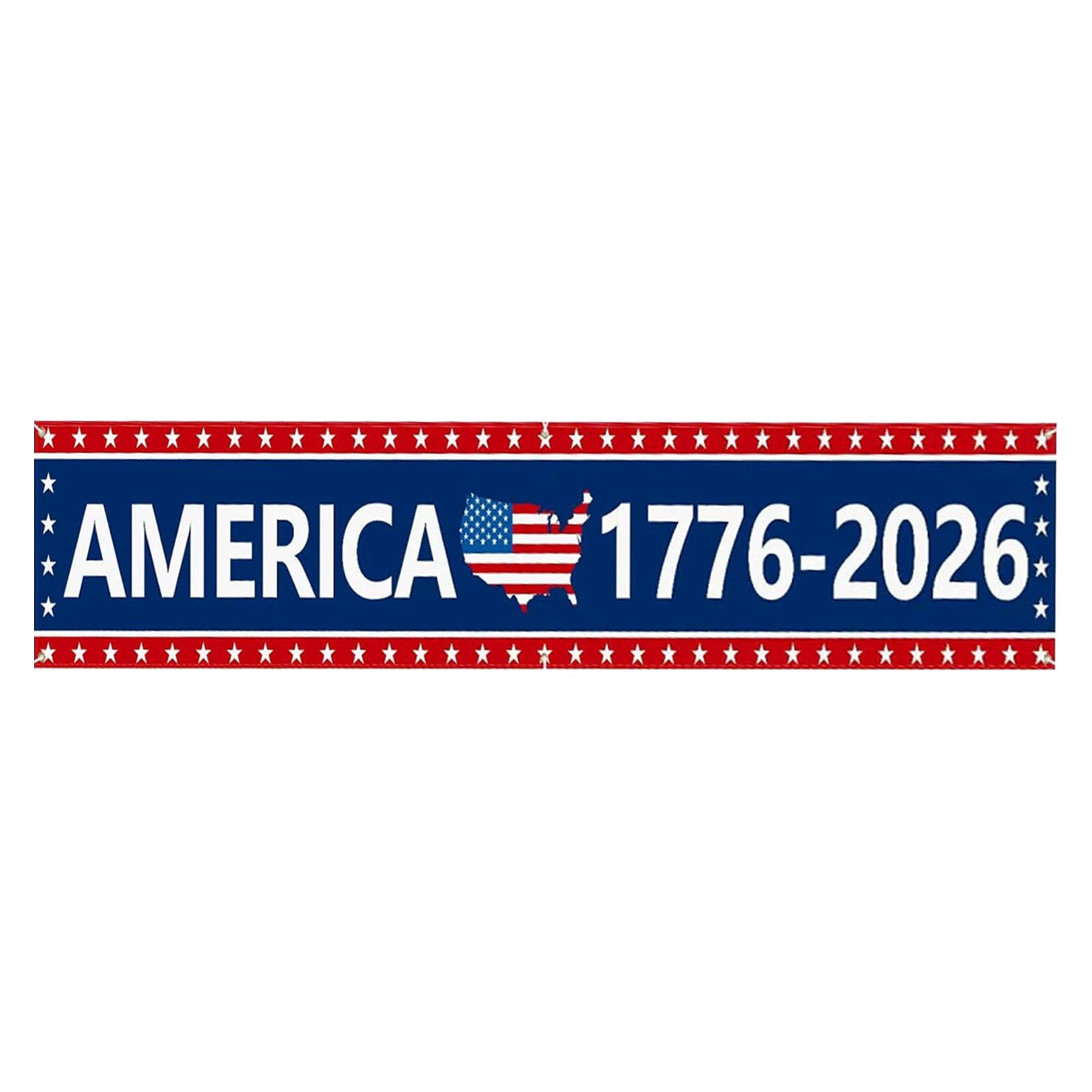 Memorial Day Patriotic Banner for Indoor Outdoor - Large Red White Blue ...