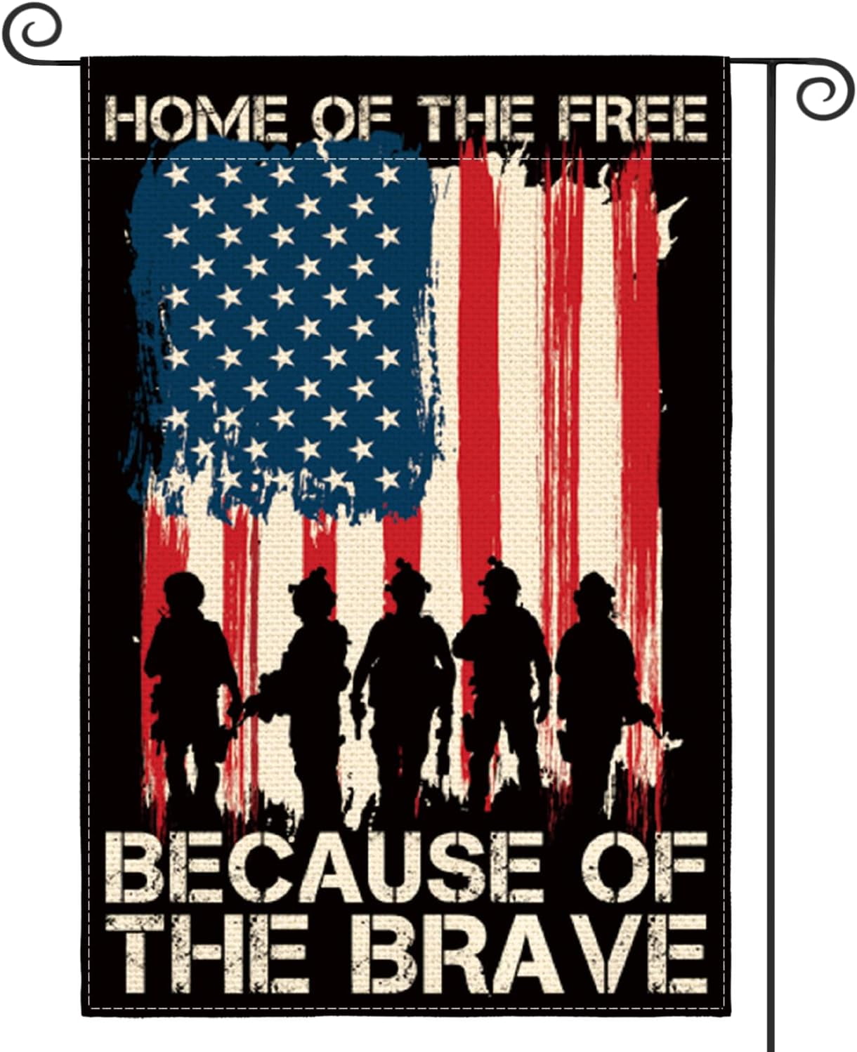 Memorial Day Patriotic Garden Flag 12x18 Inch Double Sided, Veteran USA flag 4th of July ...