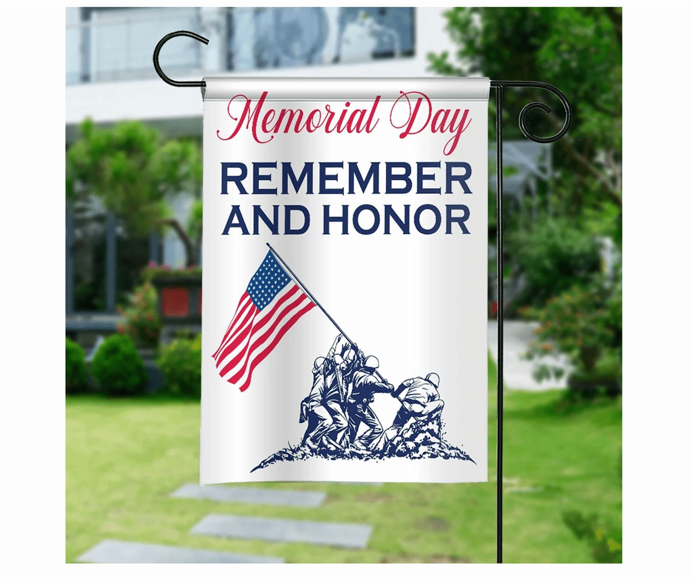 Memorial Day Remember And Honor Flag, Memorial Flag 28x40 POLE NOT ...