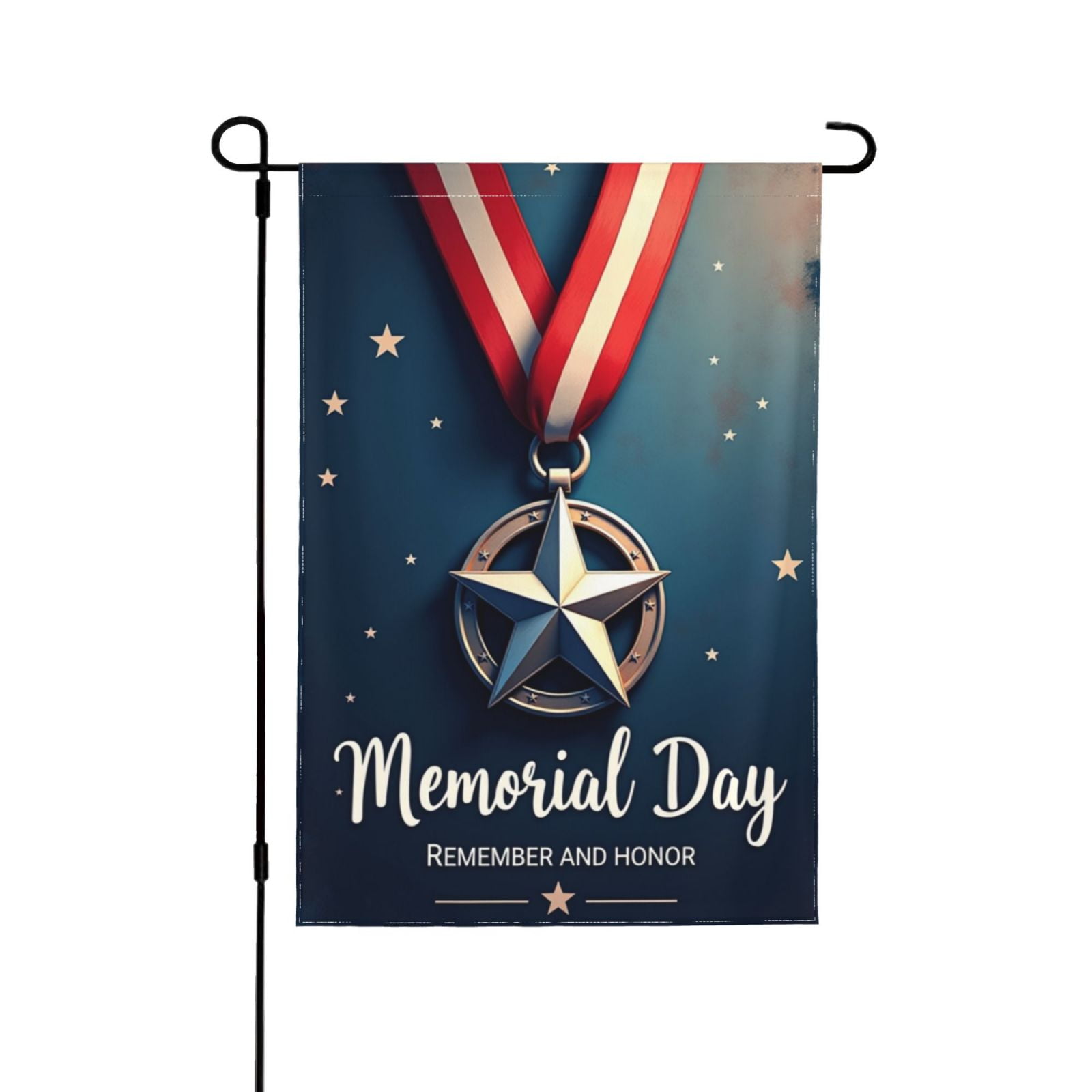 Memorial Day Remember And Honor Patriotic Garden Flag Double Sided ...