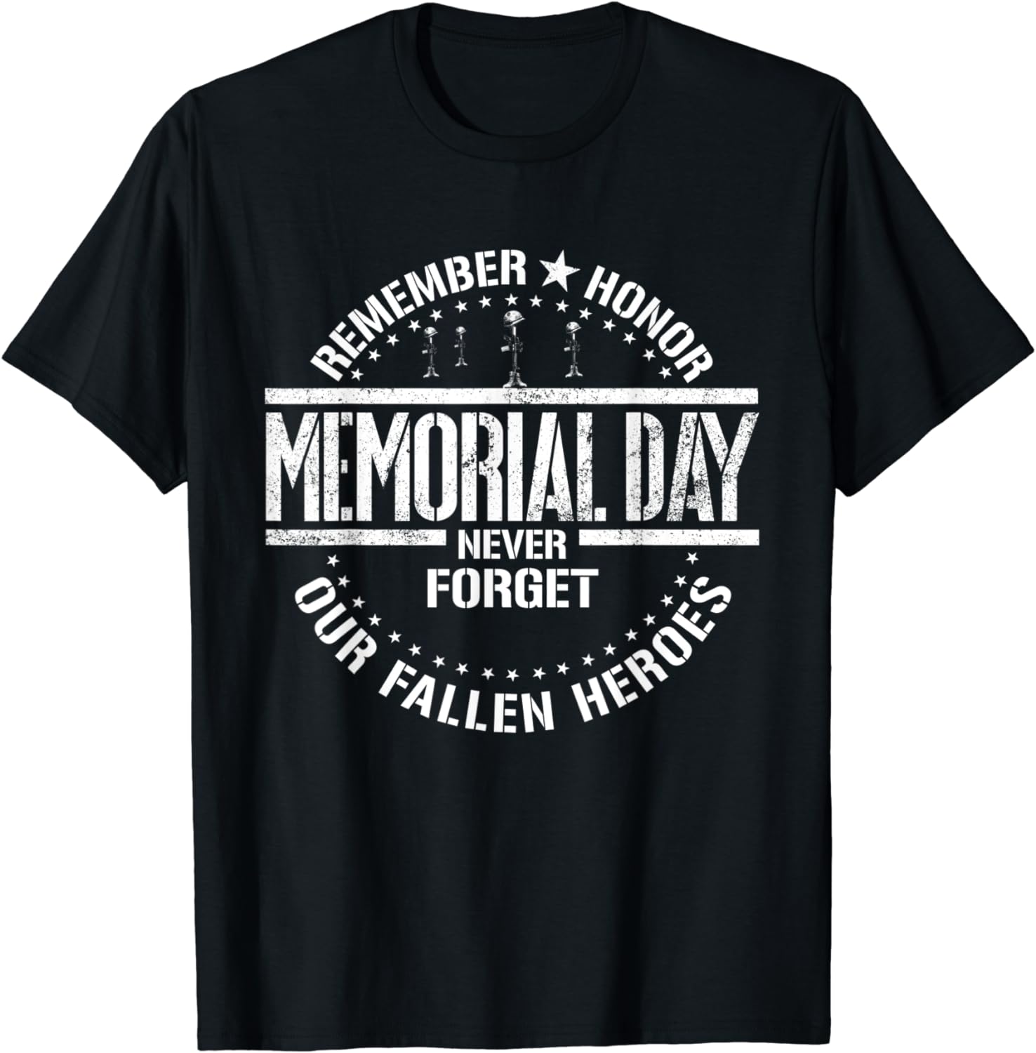 Memorial Day Remember Our Fallen Heroes Military Veteran T-Shirt - Walmart.com
