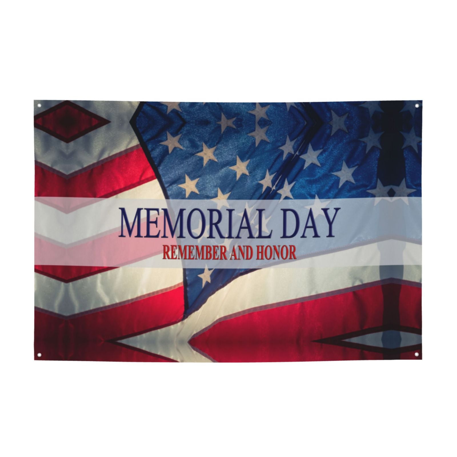 Memorial Day Remember Our Heroes Festival Banner 47x71 Inches Suitable ...