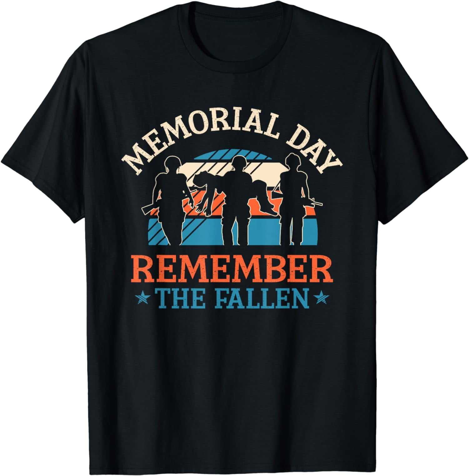 Memorial Day Remember The Fallen Combat Military Veteran T-Shirt - Walmart.com