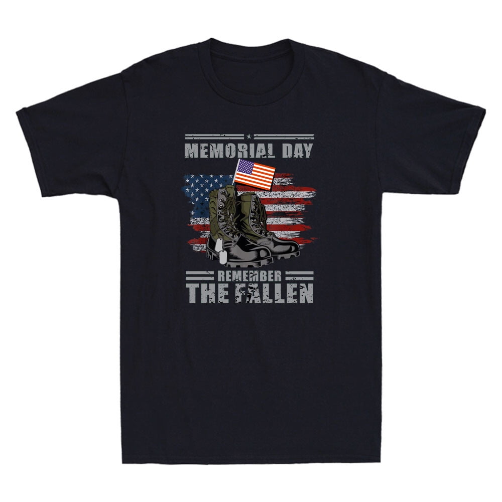 Memorial Day Remember The Fallen Veteran Military Quote Vintage Men's T-Shirt - Walmart.com