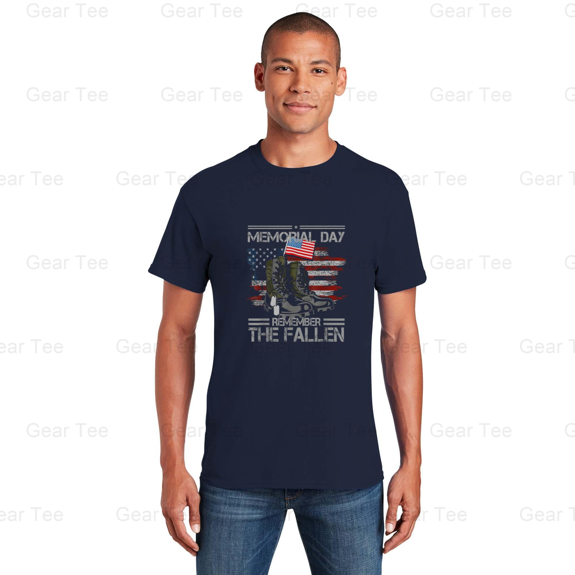 Memorial Day, Remember The Fallen, Veteran, Military, USA Flag, Patriot, Honor, Dead T-Shirt ...