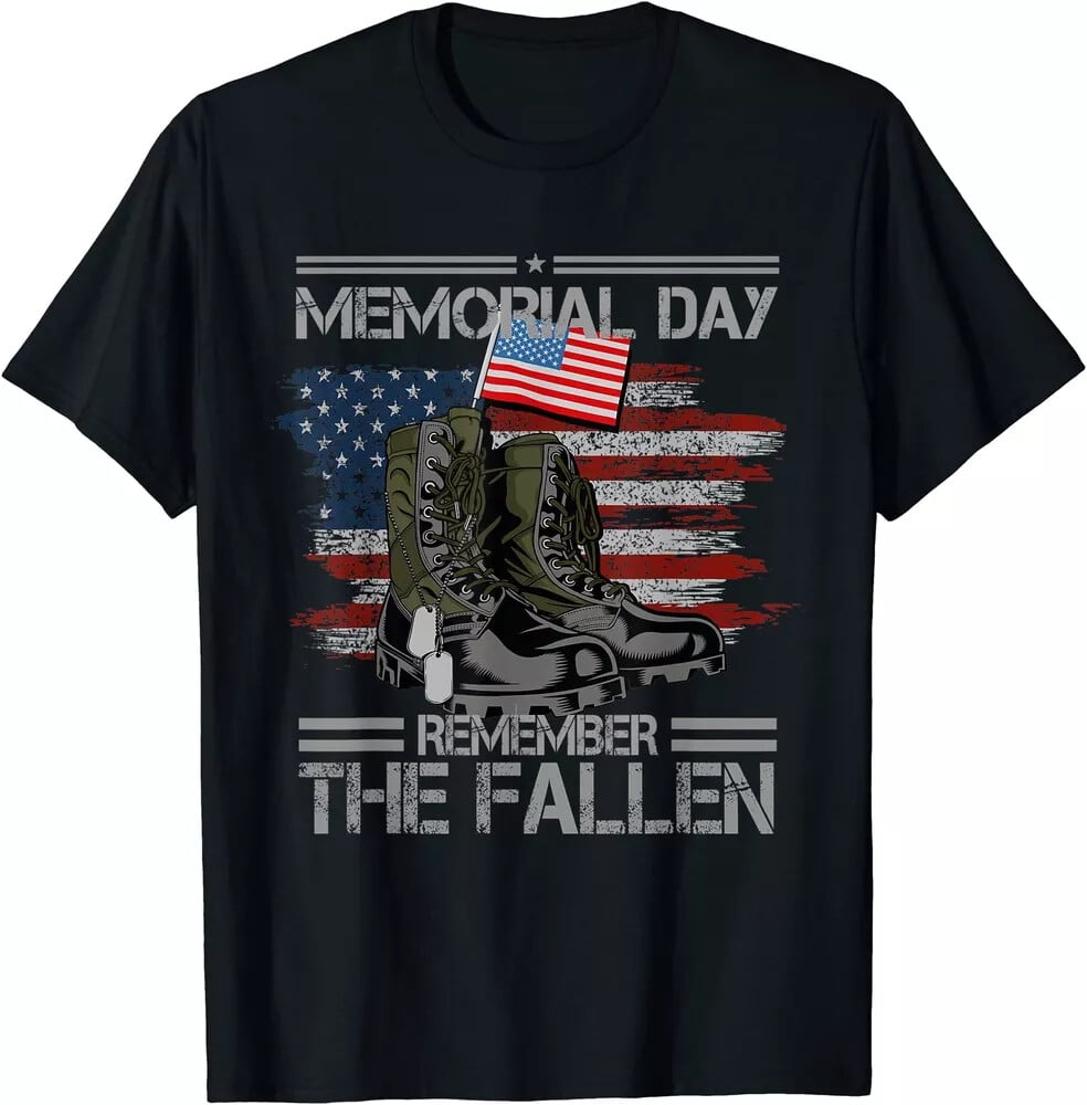 Memorial Day Remember The Fallen Veteran Military Unisex T-Shirt - Walmart.com