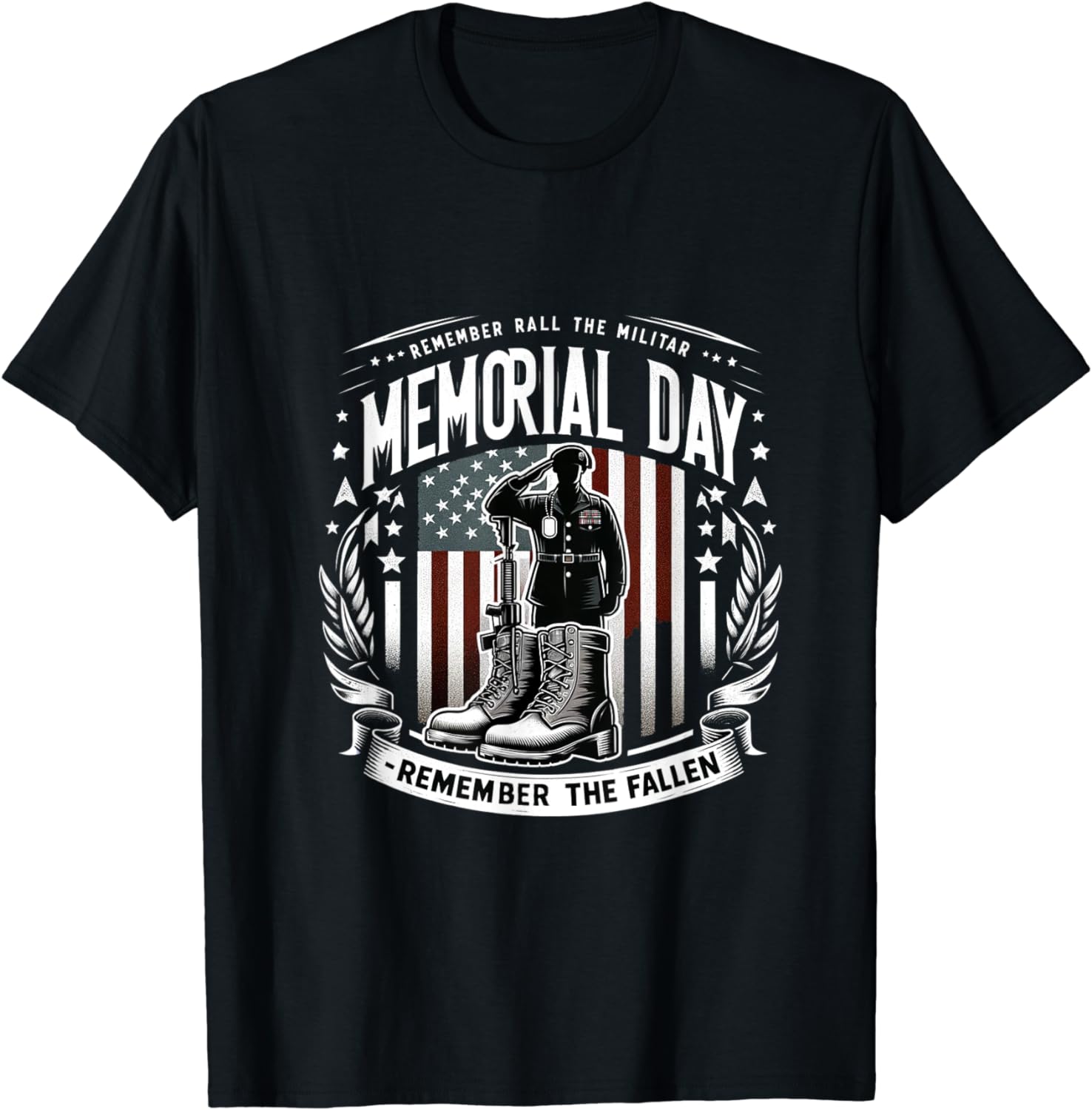 Memorial Day Remember The Fallen Veterans Day Veteran T-Shirt - Walmart.com