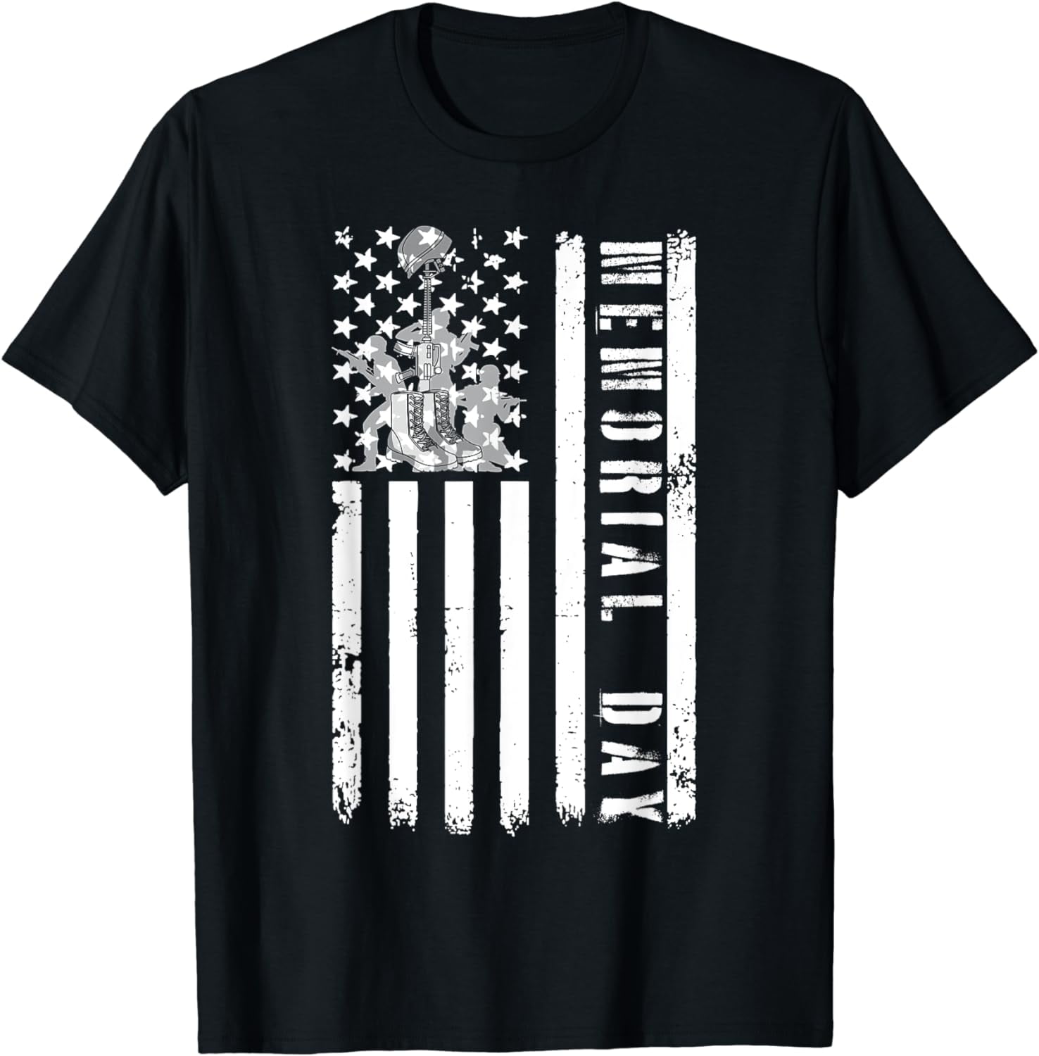 Memorial Day Remember The Fallen Veterans Men & Women T-Shirt - Walmart.com