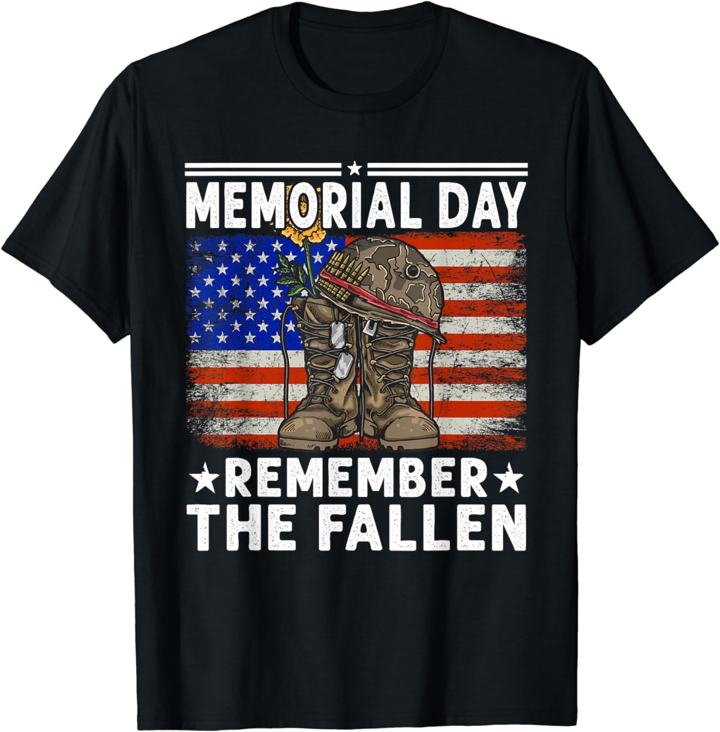 Memorial Day Remember The Fallen - Veterans T-Shirt - Walmart.com